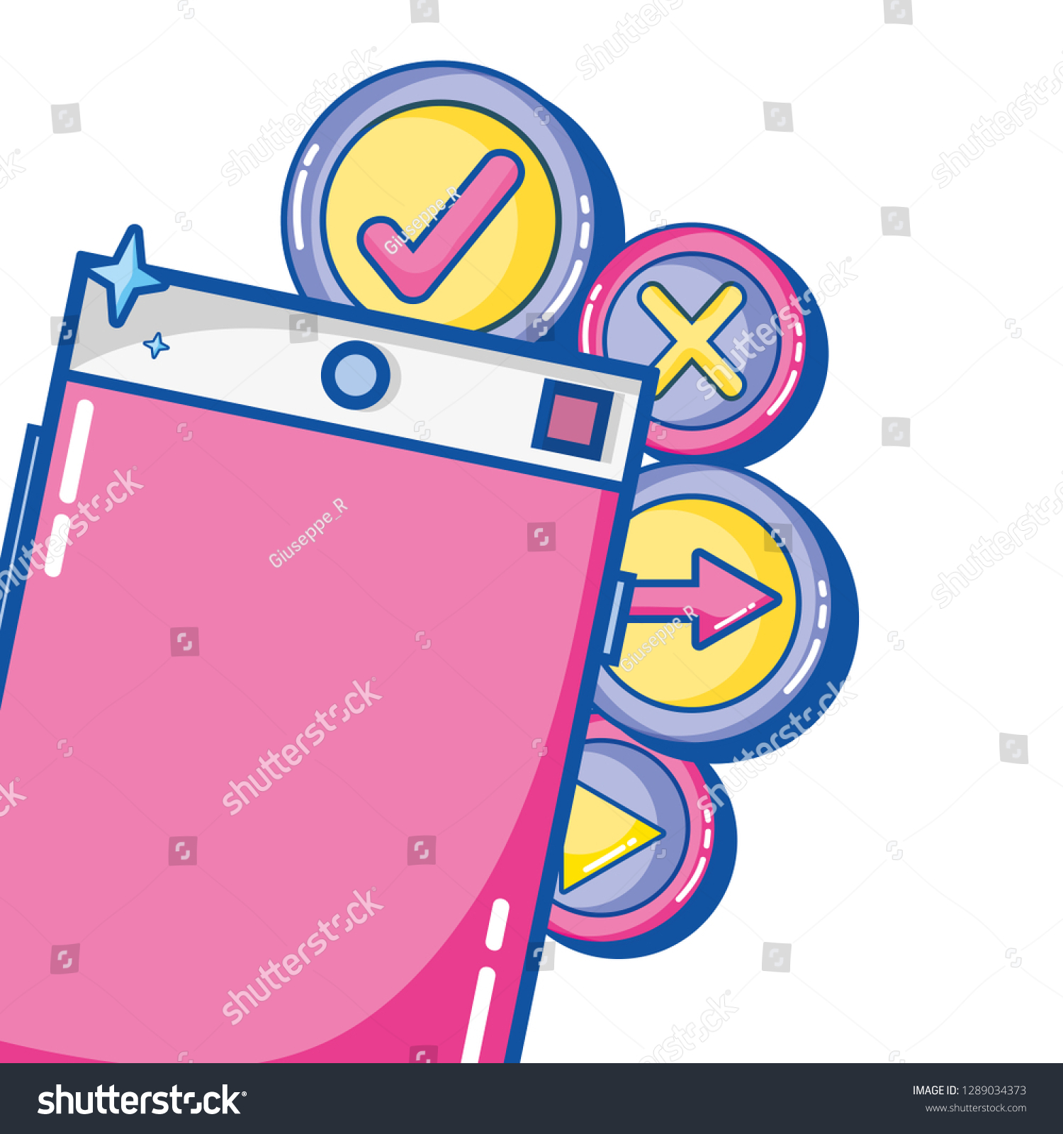Technology Computing Cartoon Stock Vector (Royalty Free) 1289034373 ...