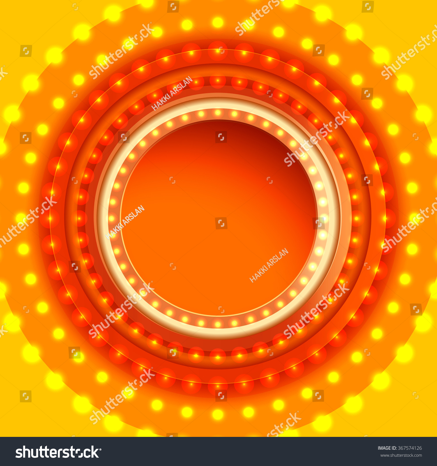 Technology Concept Radial Led Lights Background Stock Vector (Royalty ...