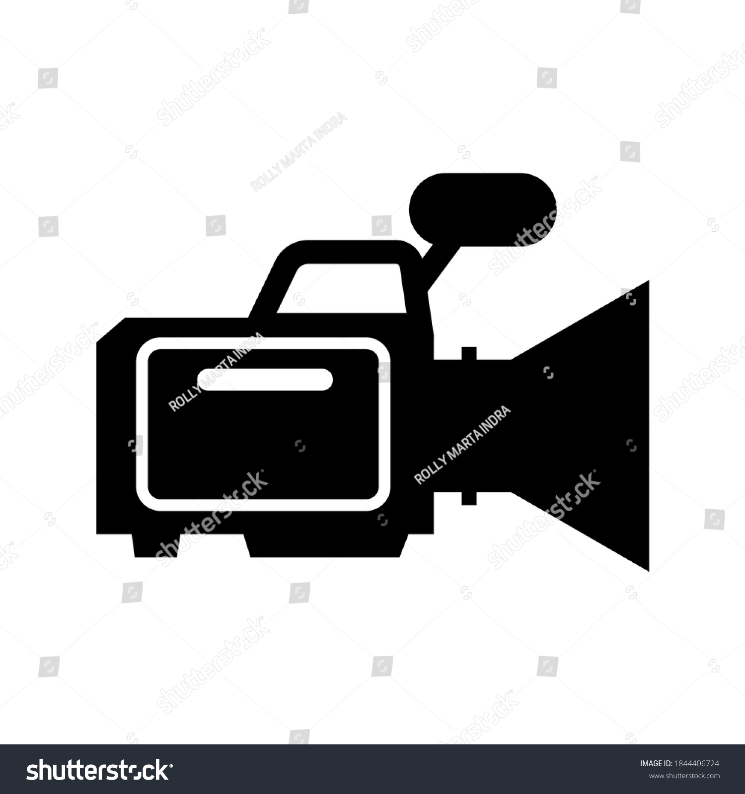 Technology Concept Video Cameravector Illustration Isolated Stock ...