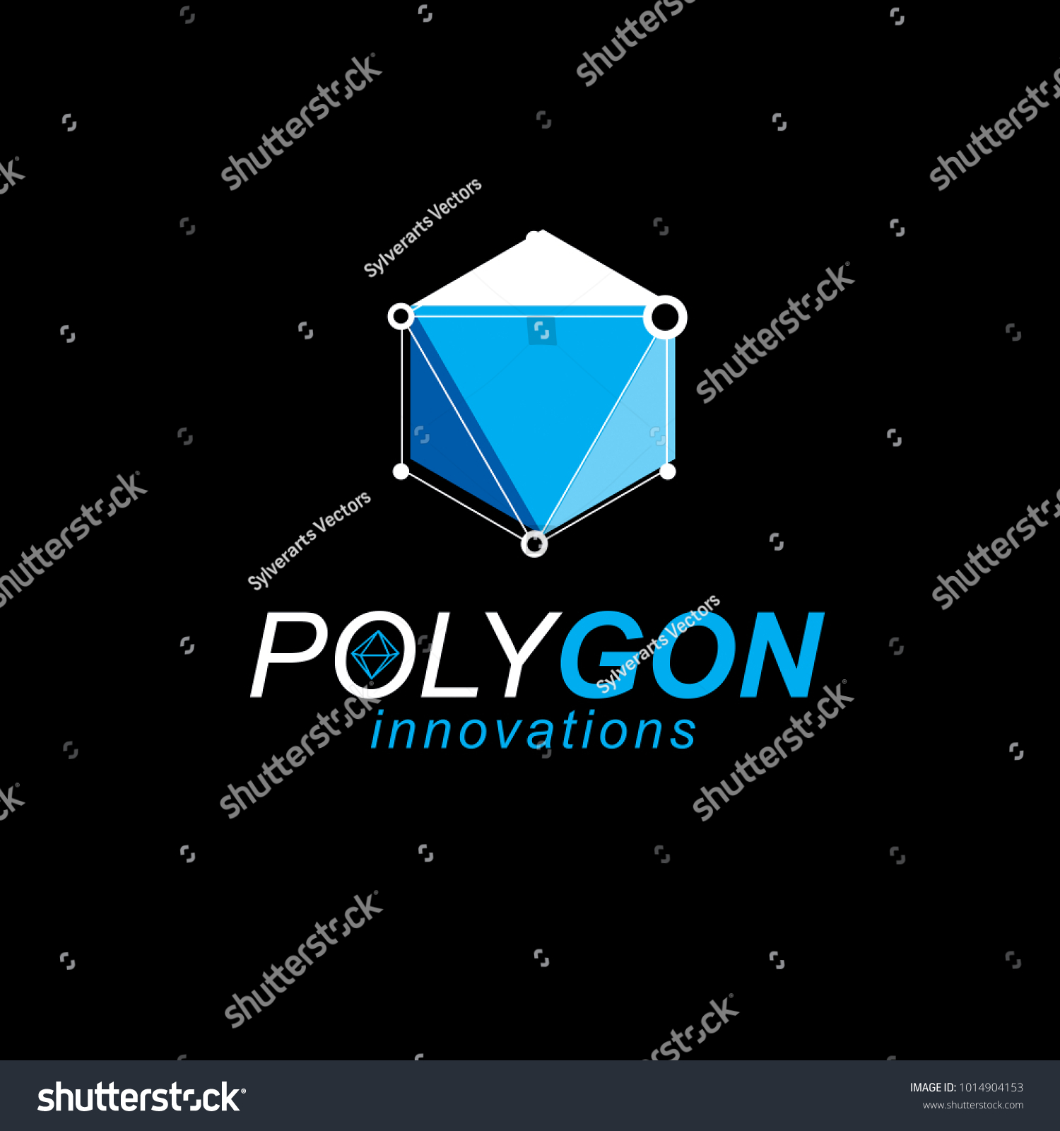 Technology Corporate Logo 3d Origami Abstract Stock Vector (Royalty ...