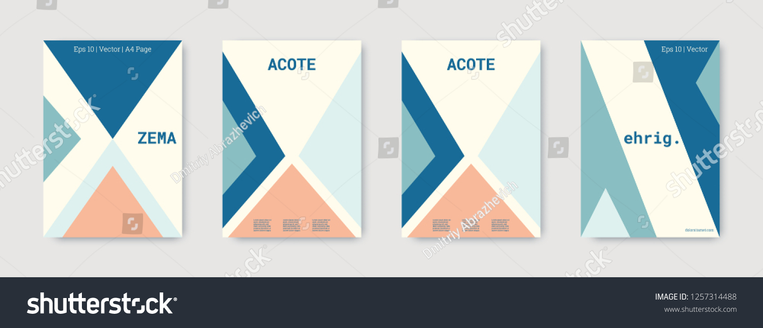 Technology Cover Design Minimal Vector Geometric Stock Vector (Royalty ...