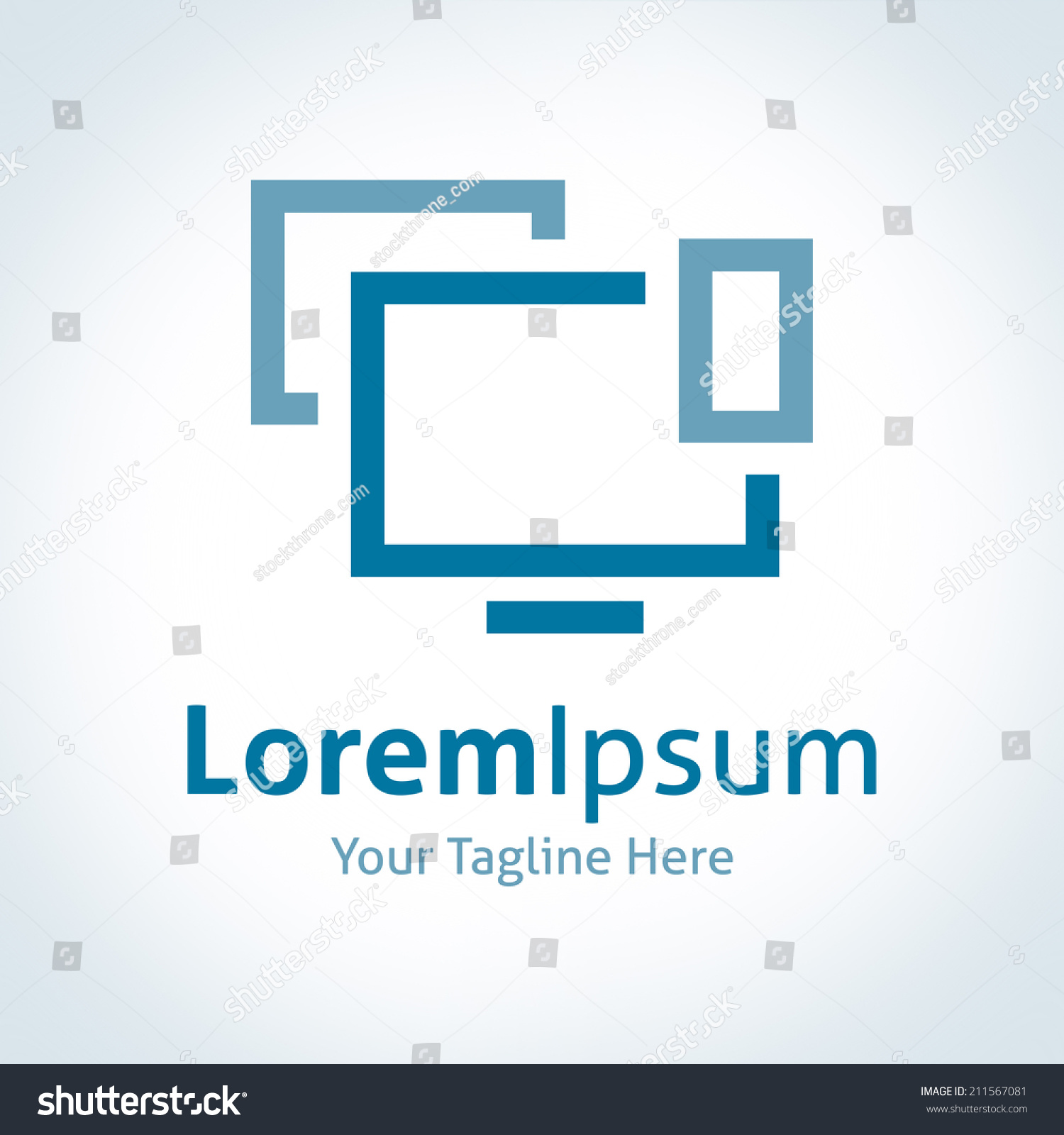 Technology Everywhere System Boost Vector Logo Stock Vector (Royalty ...