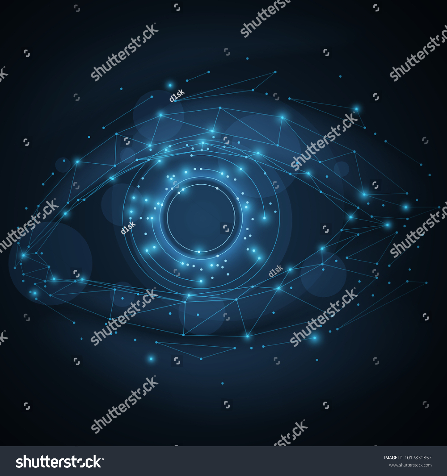 Technology Eye Illustration Stock Vector (Royalty Free) 1017830857