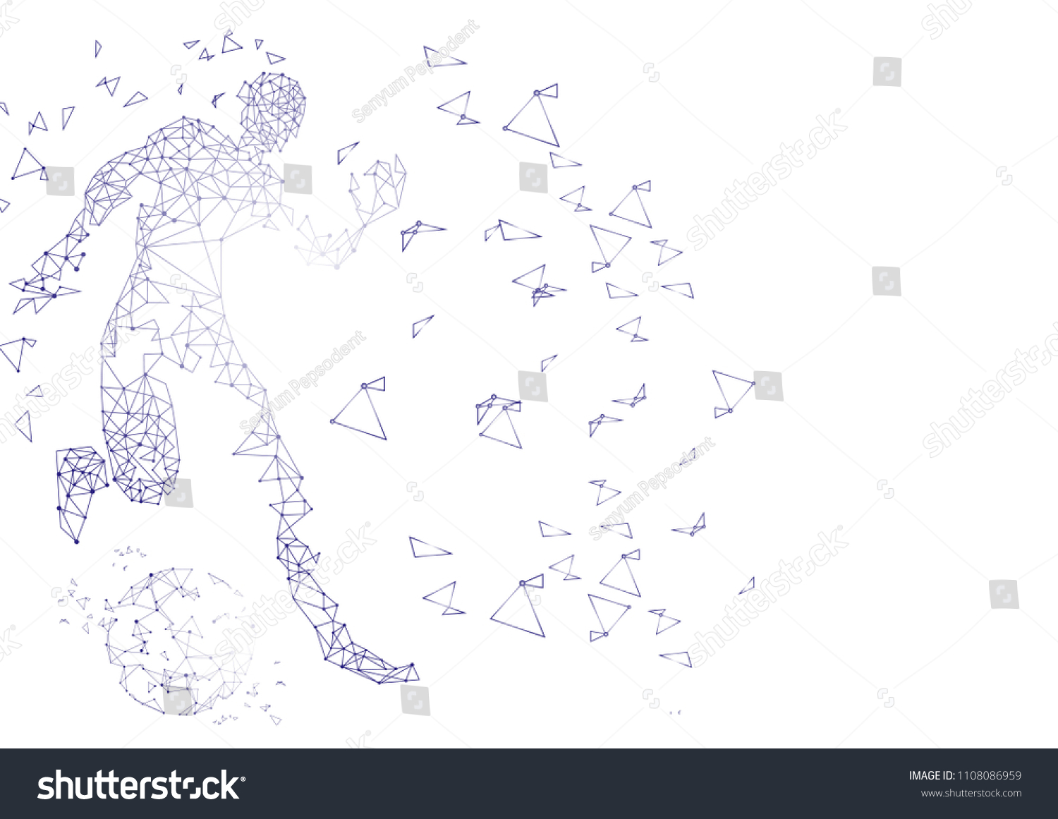 Technology Football Background Vector Stock Vector (Royalty Free ...