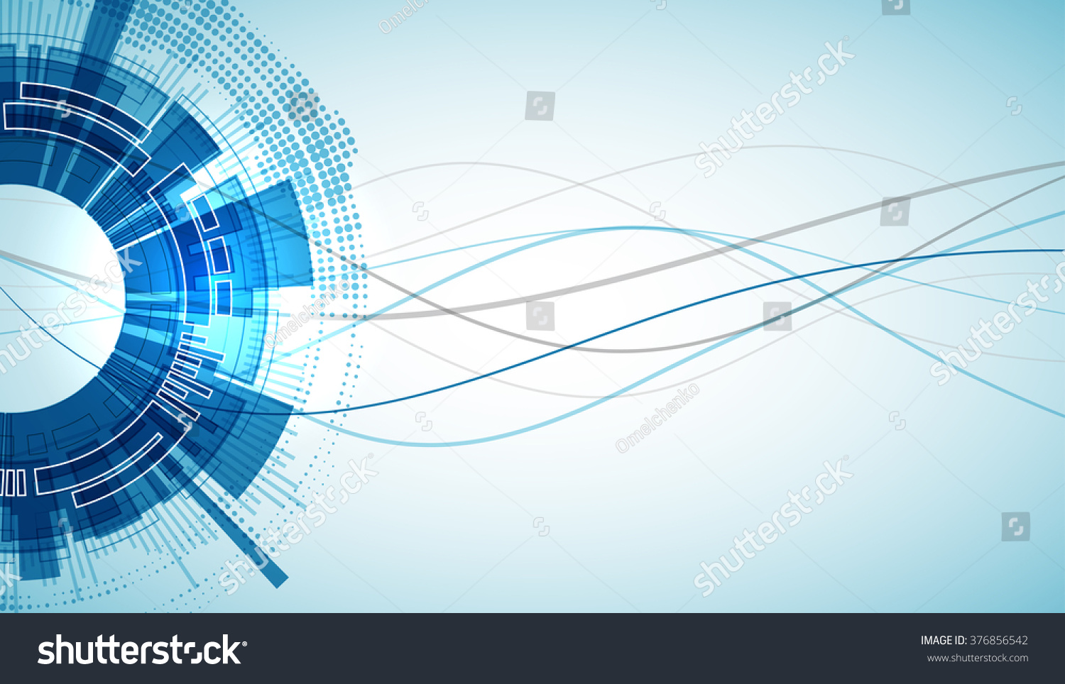 Technology Futuristic Digital Background Vector Illustration Stock ...