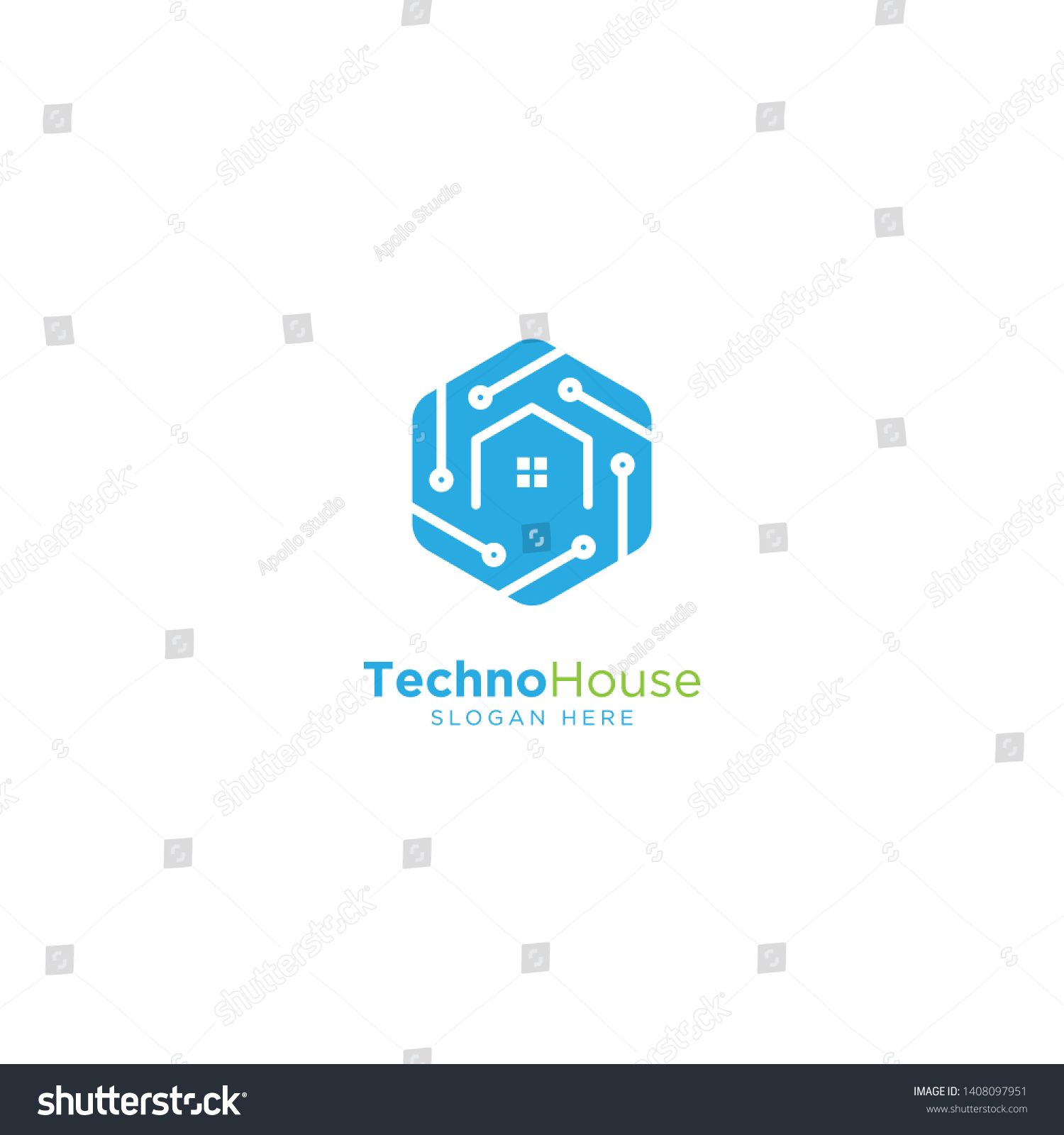 Technology Home Logo Design Vector Stock Vector (Royalty Free ...