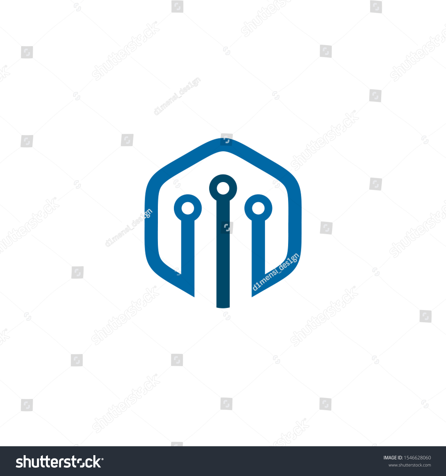 Technology Icon Logo Design Inspiration Using: vector de stock (libre ...
