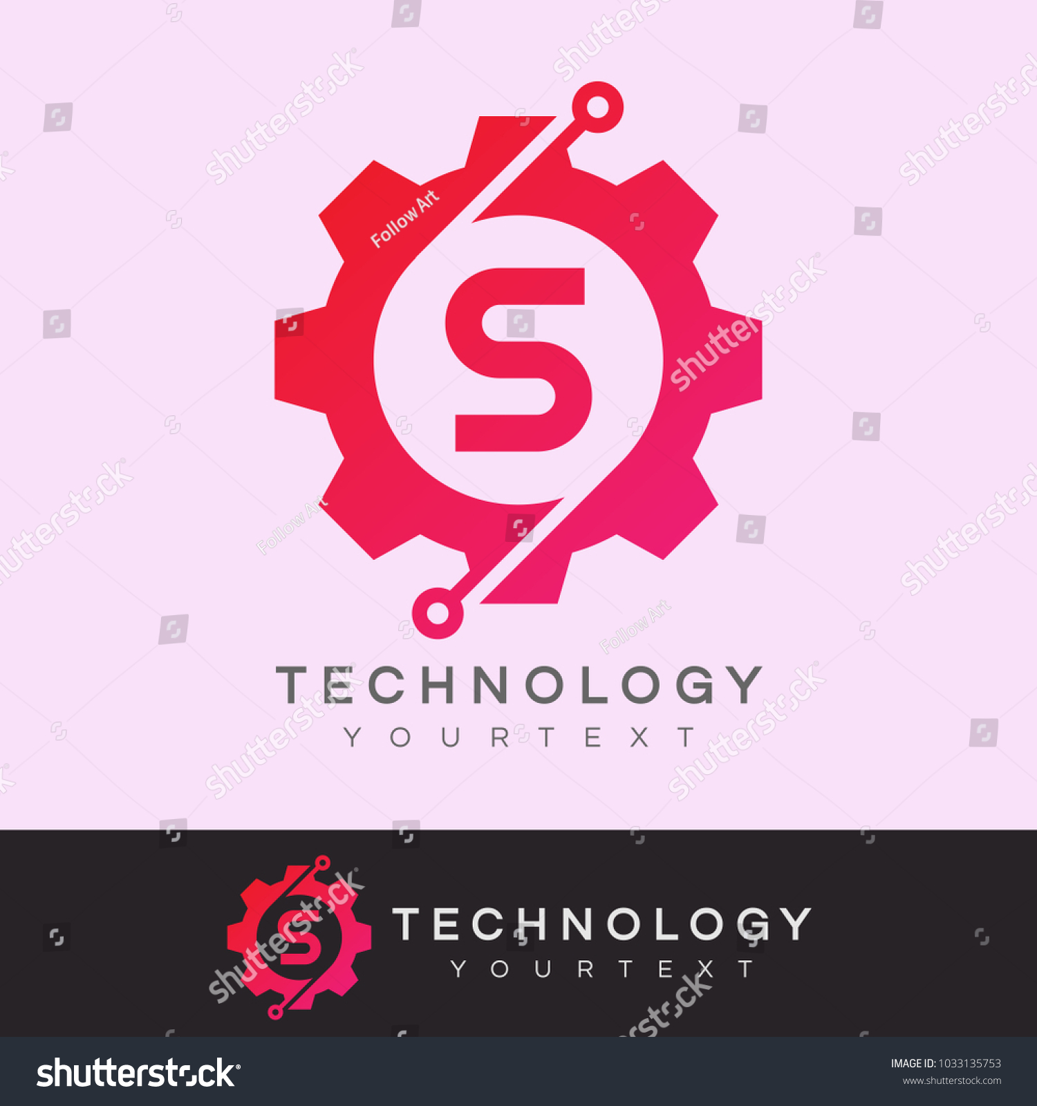 Technology Initial Letter S Logo Design Stock Vector (Royalty Free ...