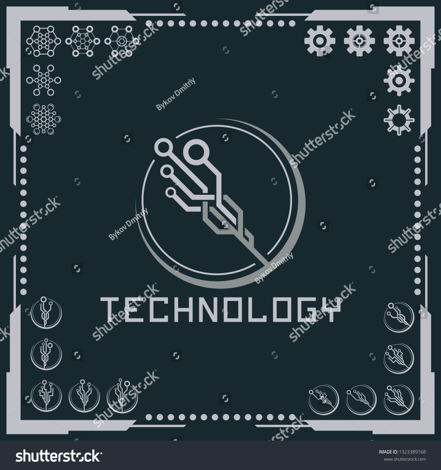 Technology Logo Software Components Icons Stock Vector (Royalty Free ...