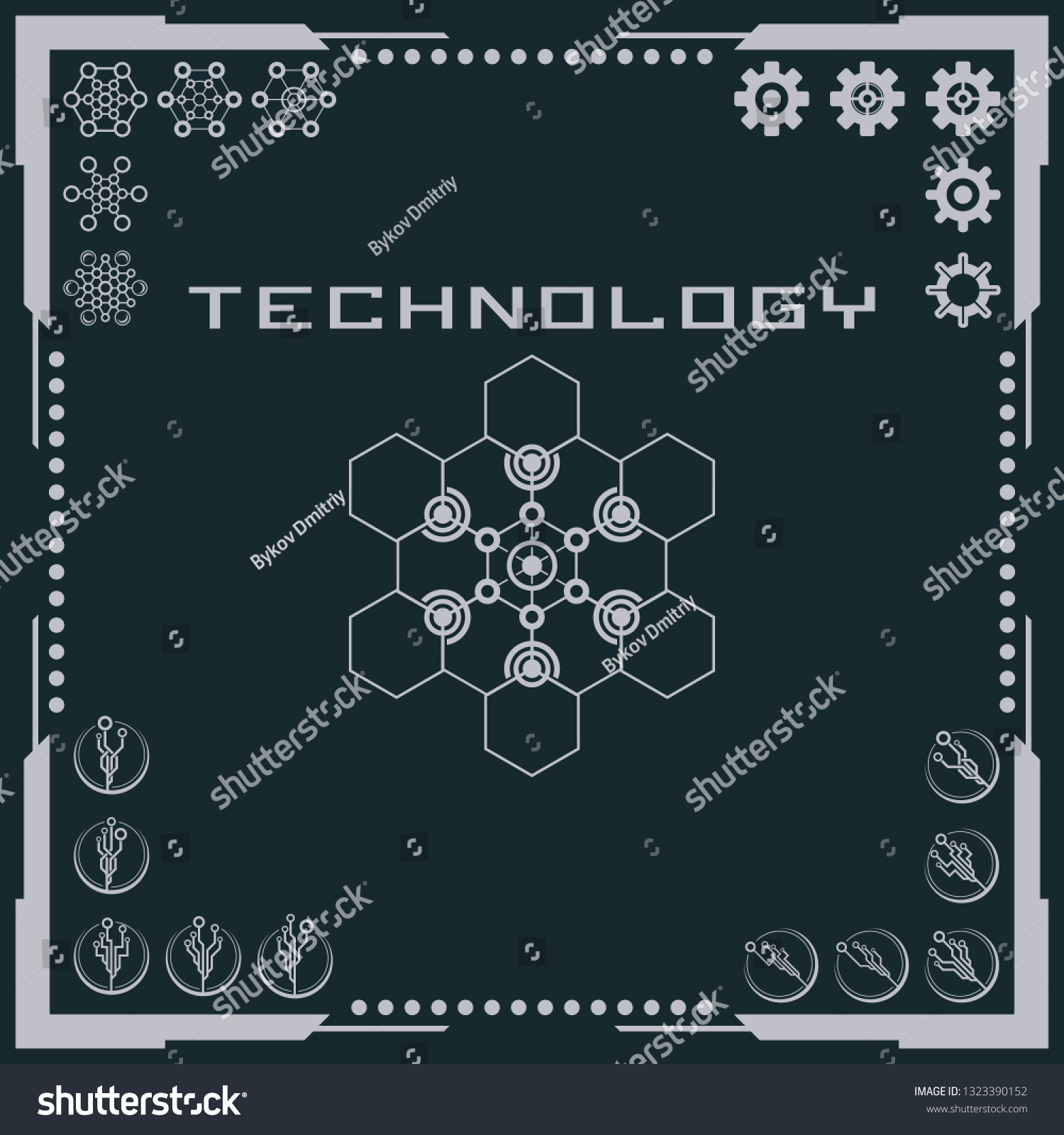 Technology Logo Software Components Icons Stock Vector (Royalty Free ...