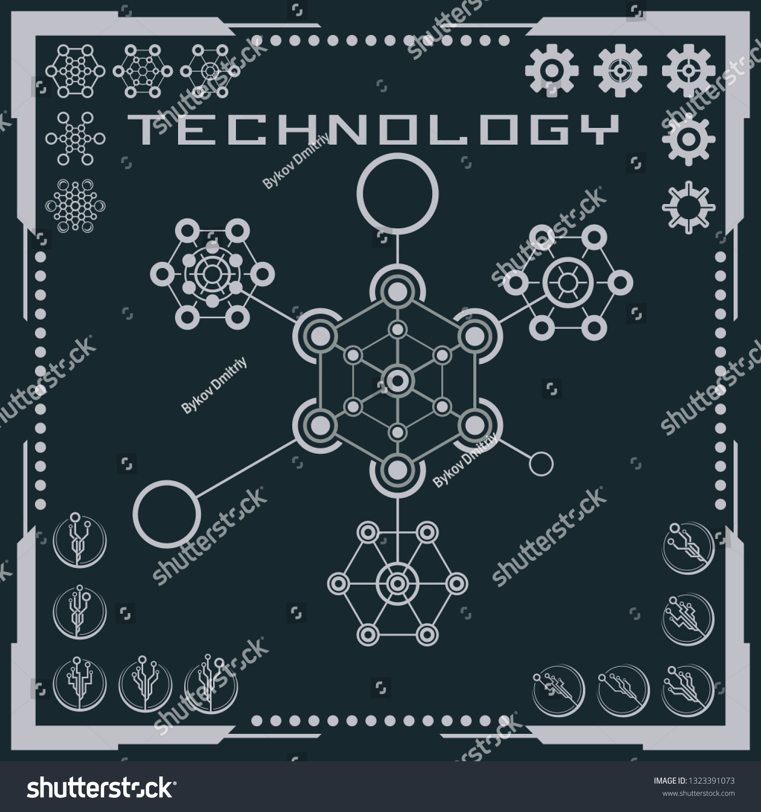 Technology Logo Software Components Icons Stock Vector (Royalty Free ...