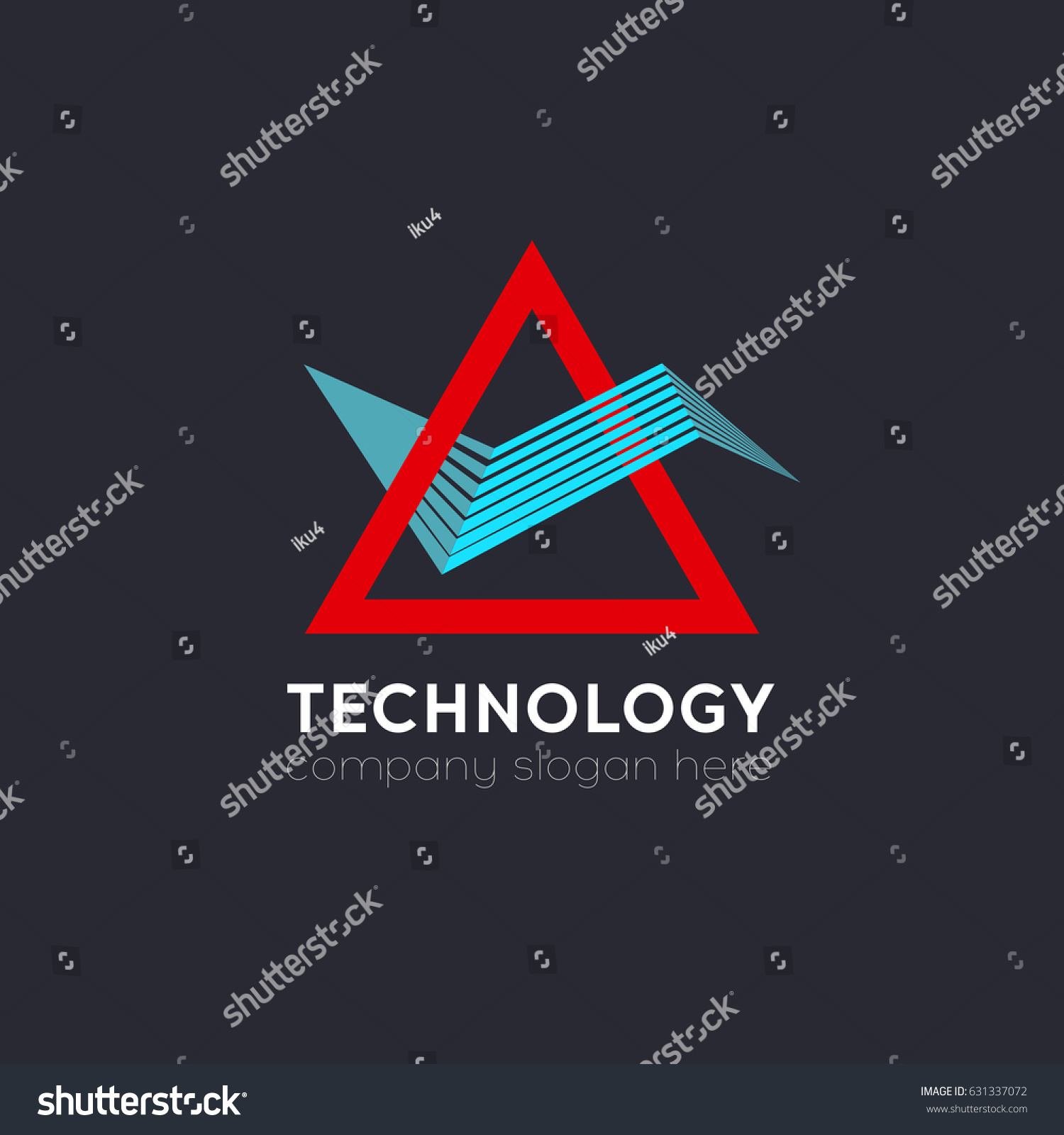 Technology Logo Digital Media Prism Stock Vector (Royalty Free ...