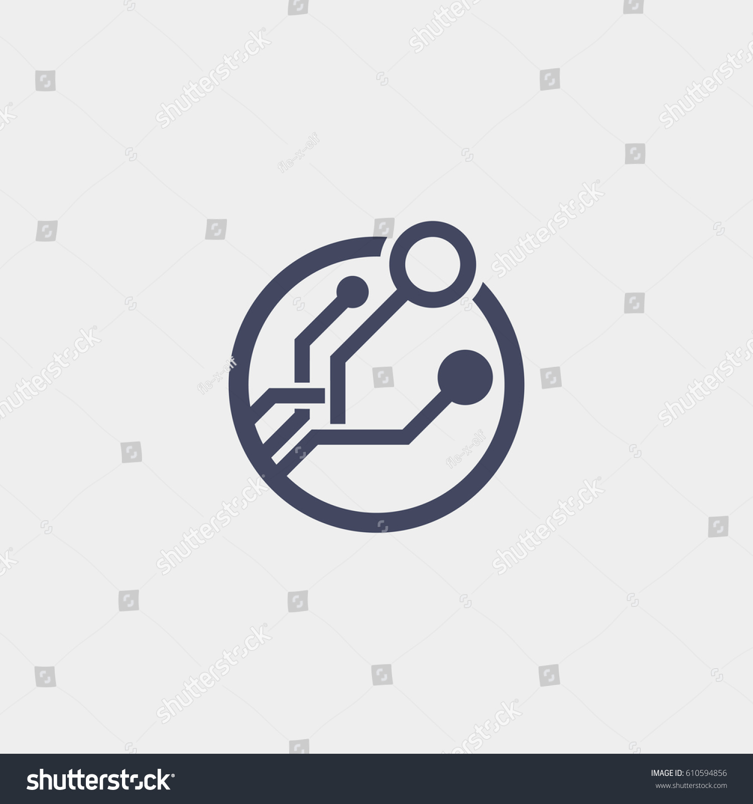 「Technology Logo Tech Logo Icon」のベクター画像素材（ロイヤリティフリー） 610594856 ...