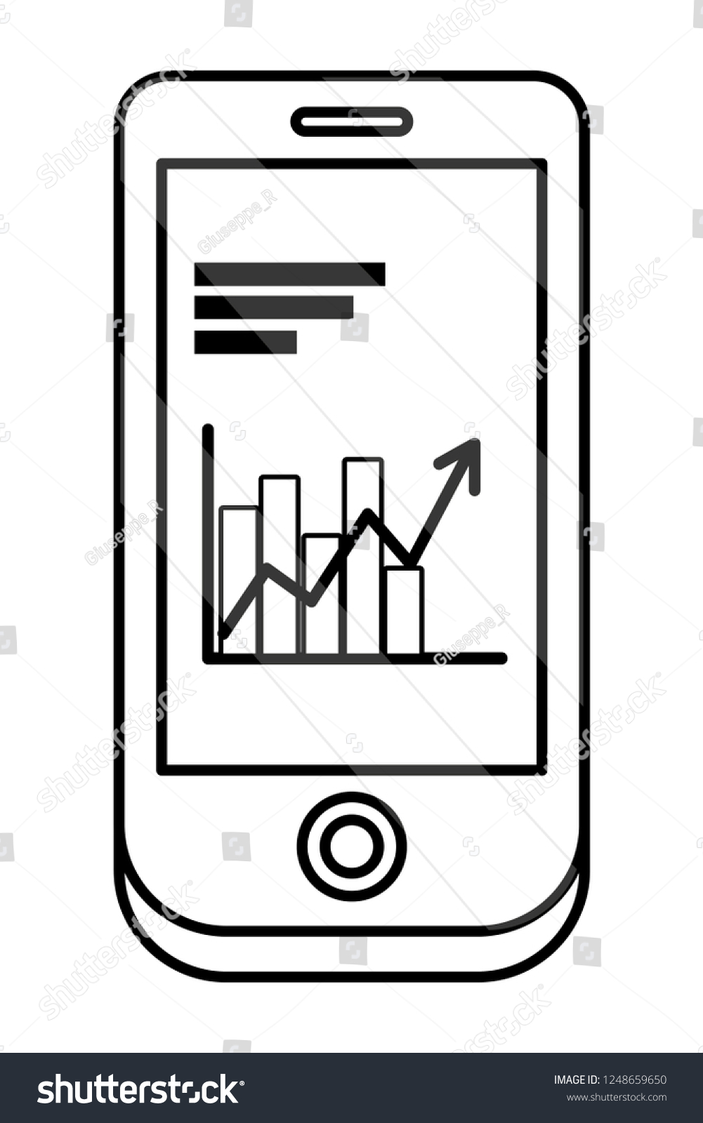 Technology Smartphone Cartoon Stock Vector (Royalty Free) 1248659650 ...