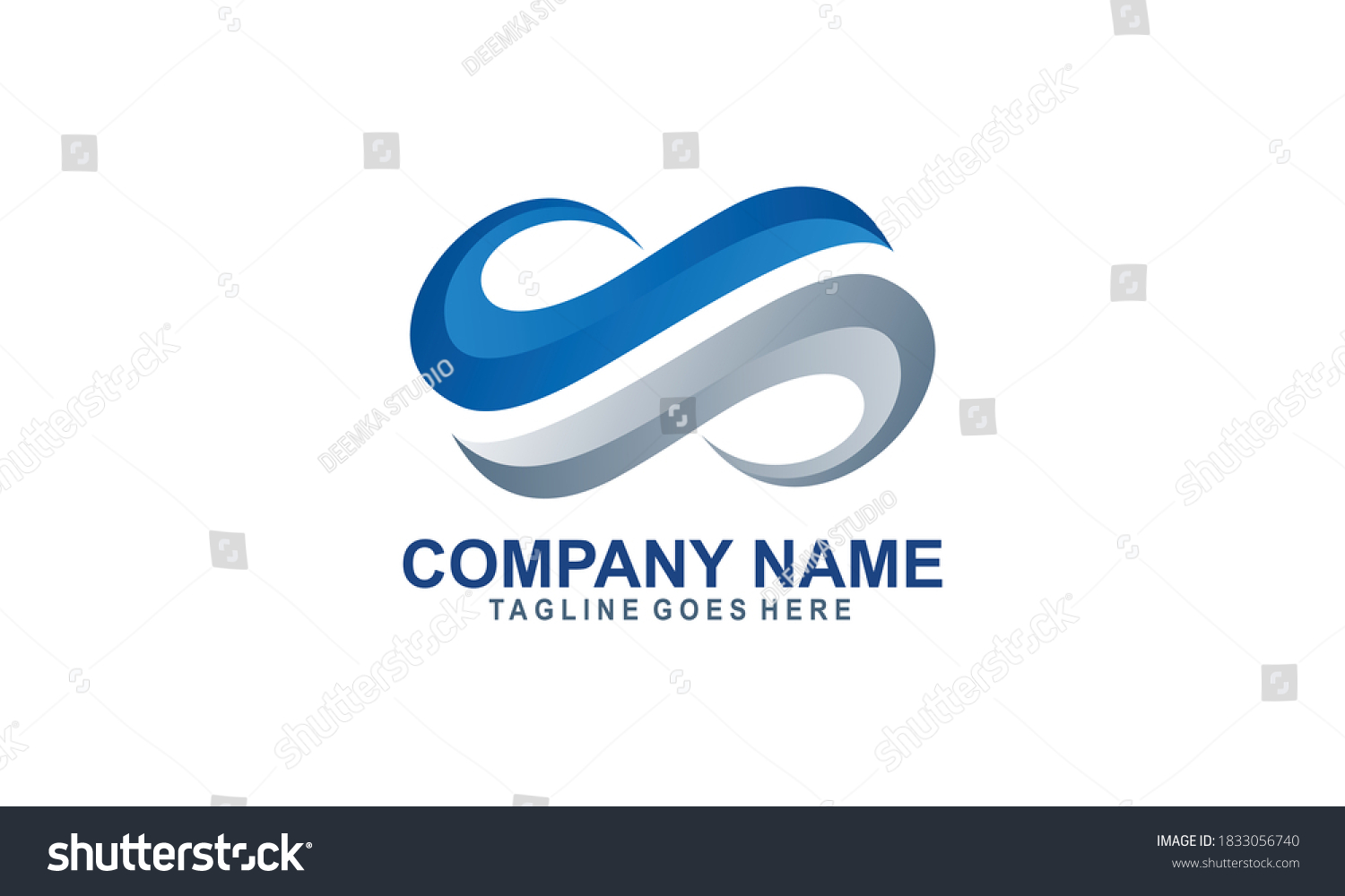 Technology Wave Infinite Logo Concept Design Stock Vector (Royalty Free ...