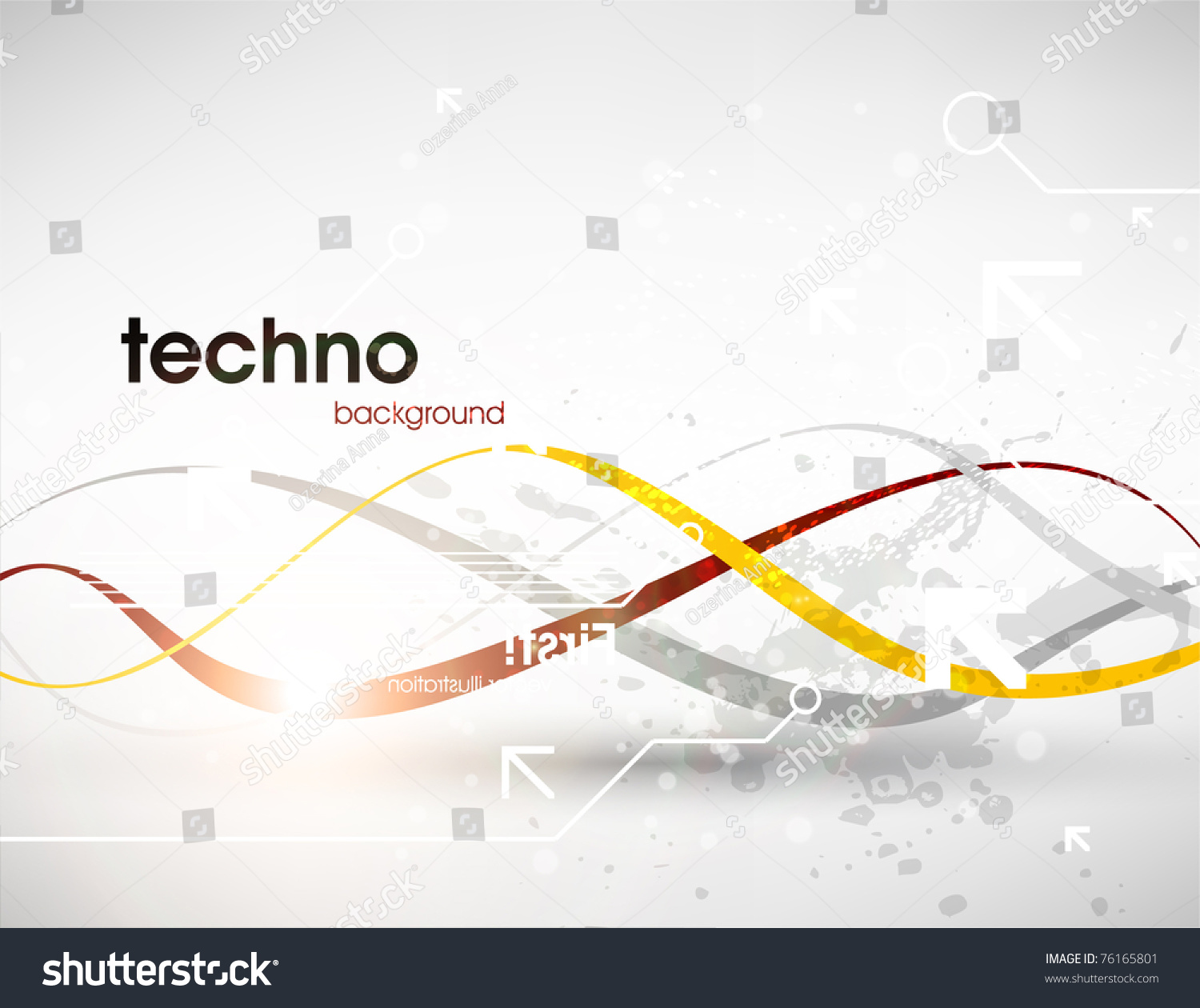 Technology Web Backgroundbanner Business Design Vector Stock Vector ...