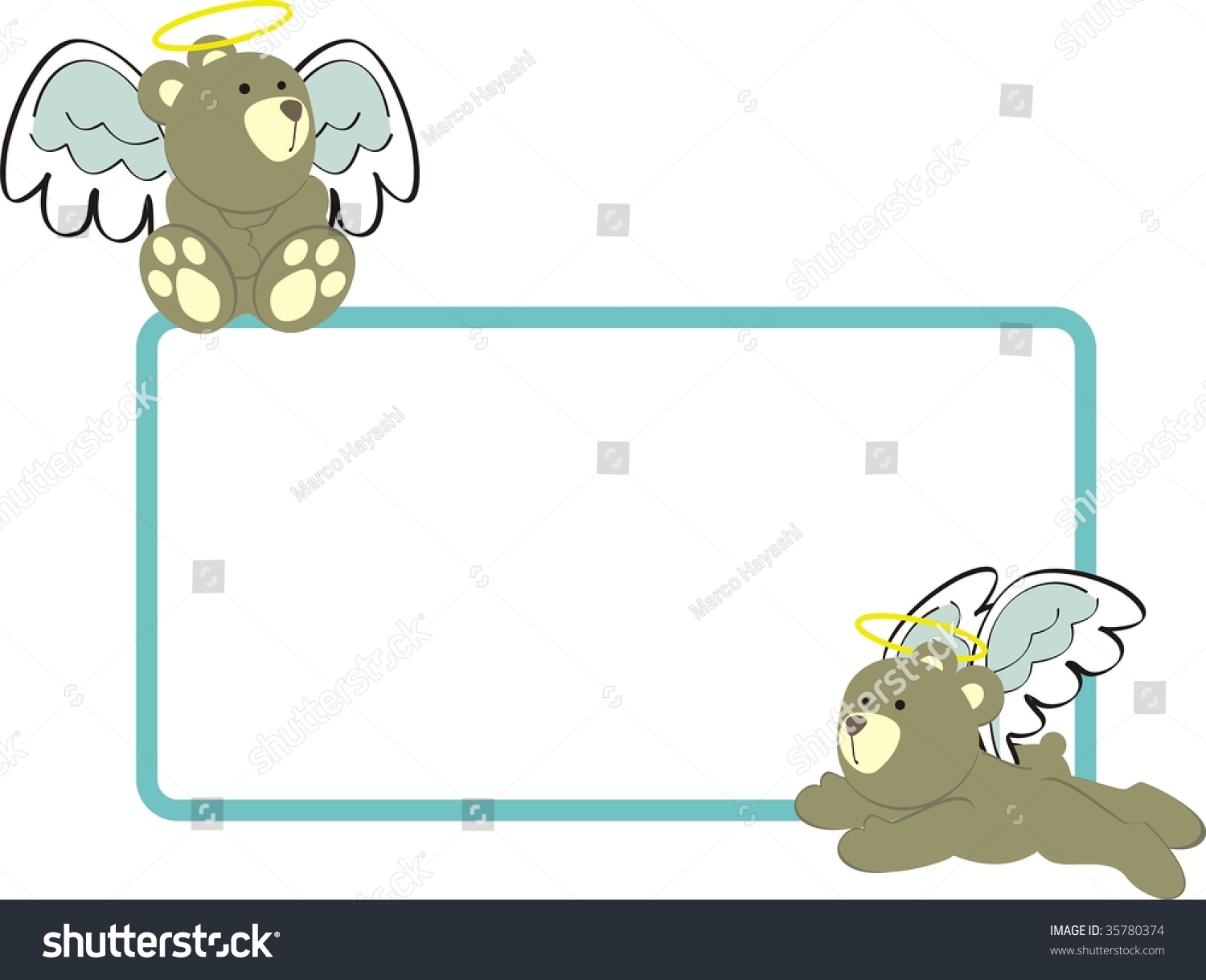 Teddy Angels Vector Format Stock Vector (Royalty Free) 35780374 ...