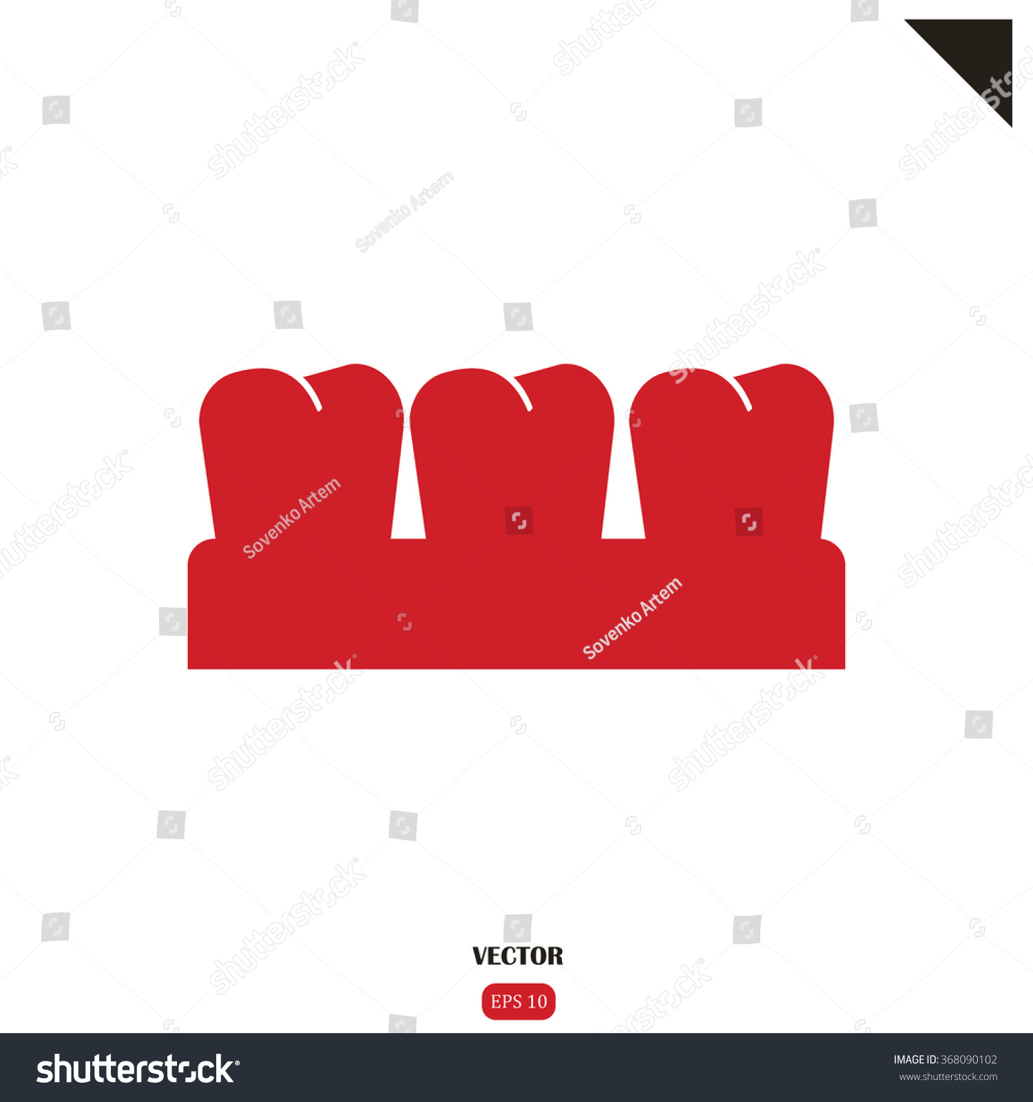 Teeth Vector Illustration Stock Vector (Royalty Free) 368090102 ...