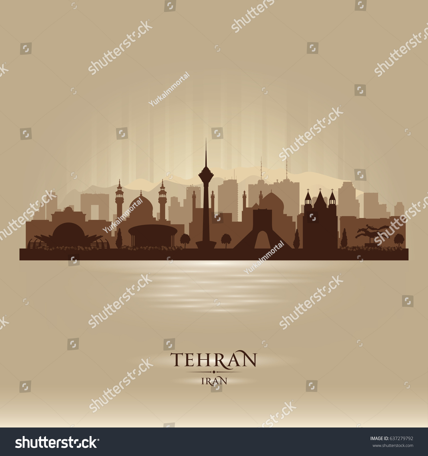 Tehran Iran City Skyline Vector Silhouette Stock Vector (Royalty Free ... Tehran Iran City Skyline Vector Silhouette Stock Vector (Royalty Free ...