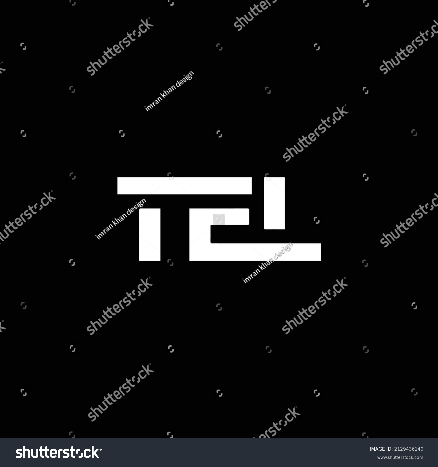 Tel Letters Vector Logo Design Stock Vector (Royalty Free) 2129436140 ...