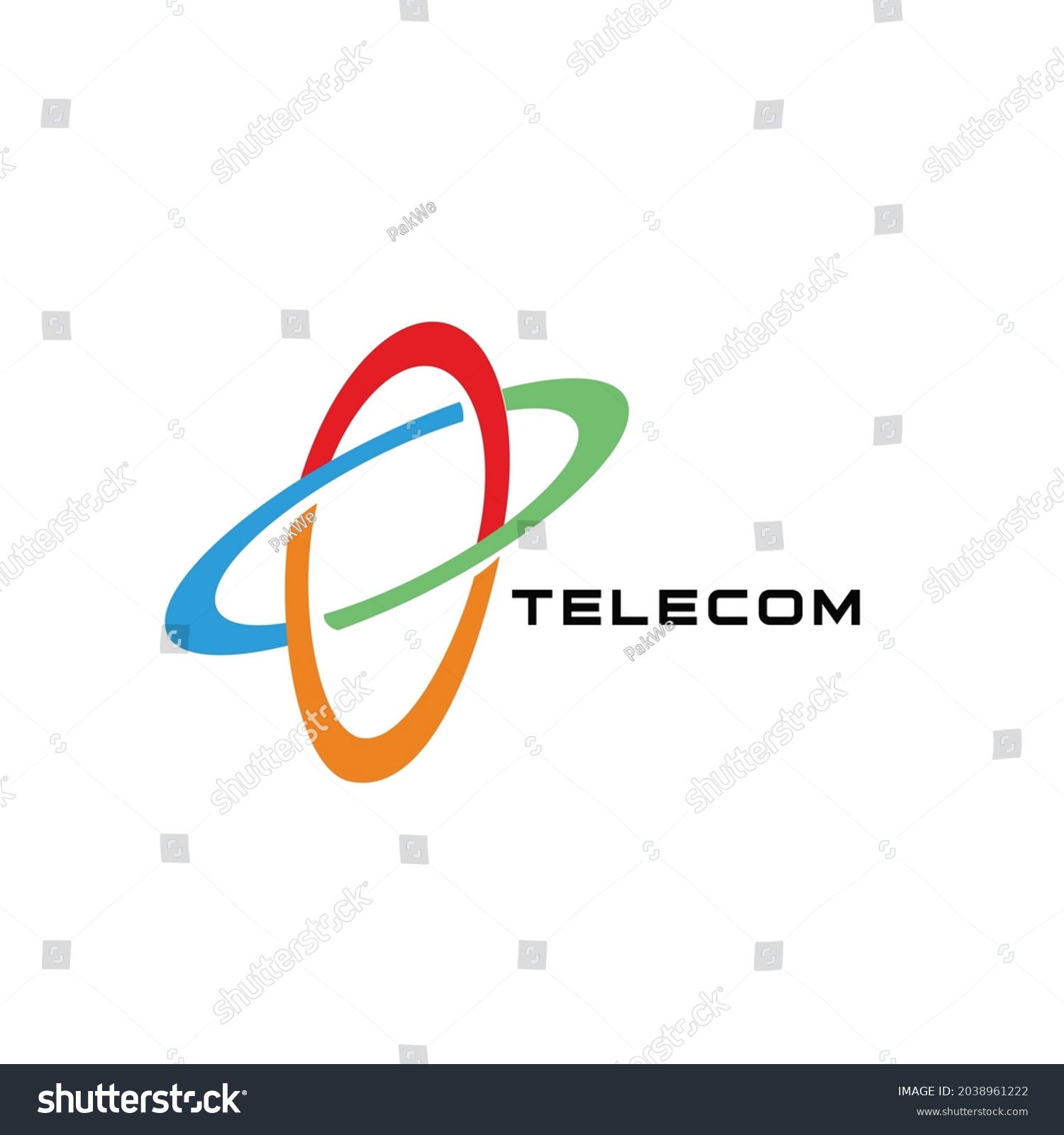Vektor Stok Telecom Ready Vector Logo Inspiration (Tanpa Royalti ...