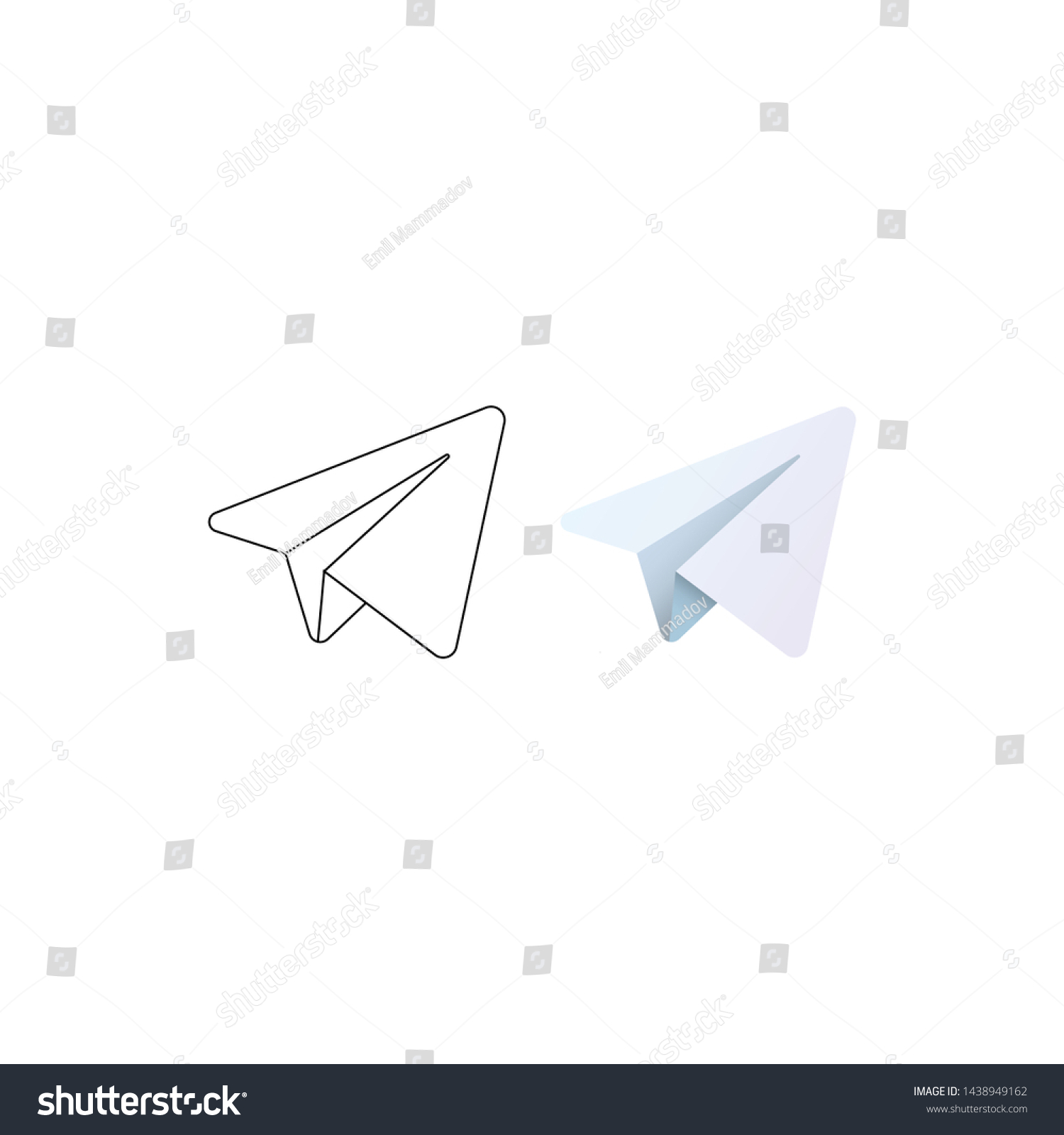 Telegram App Icon Designs 1 Logo Stock Vector (Royalty Free) 1438949162 ...