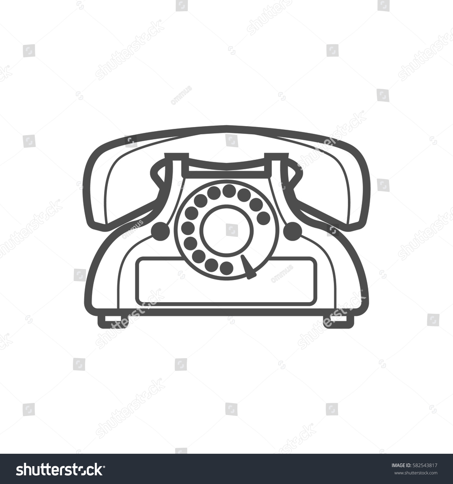 Telephone Stock Vector (Royalty Free) 582543817