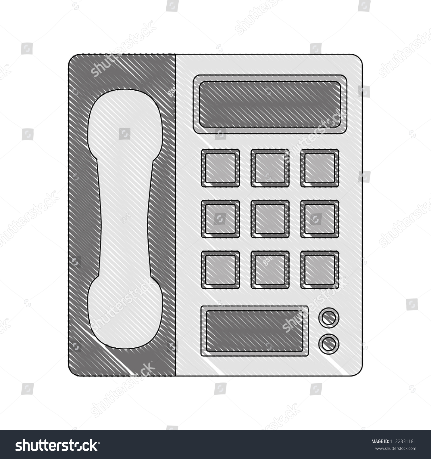 Telephone Device Call Communication Image Stock Vector (Royalty Free ...