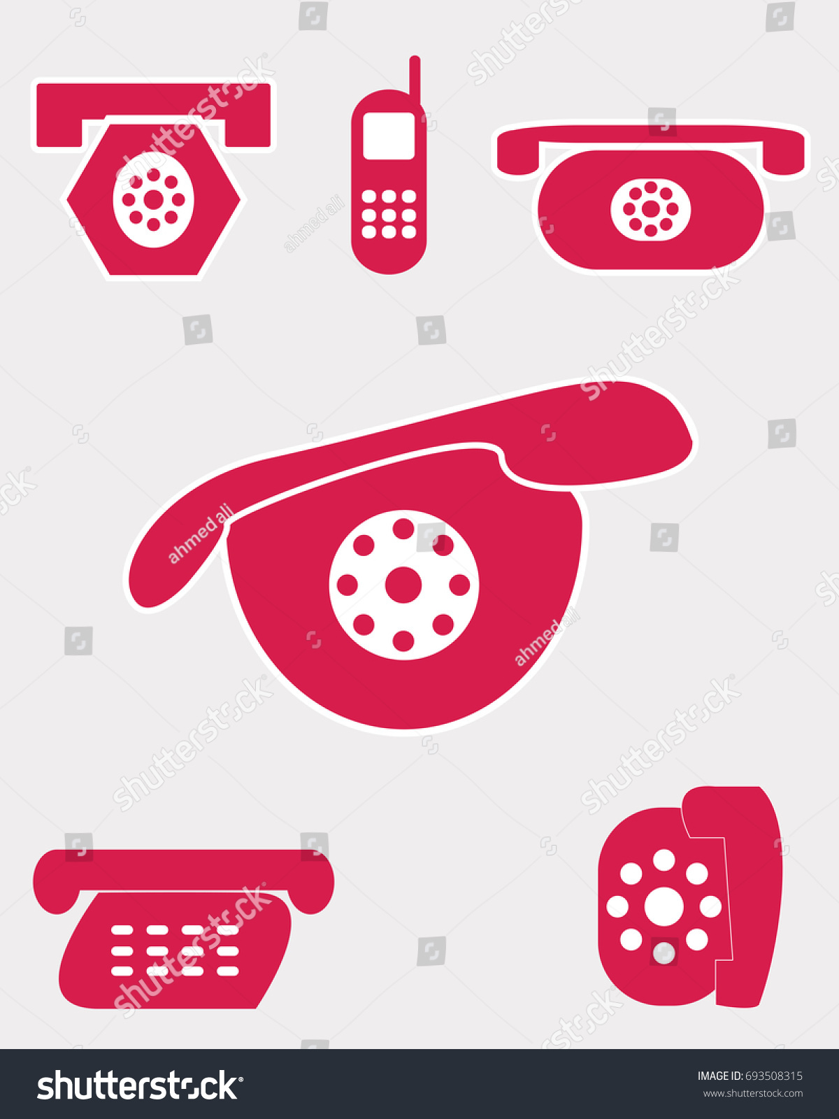 Telephone Symbol Stock Vector (Royalty Free) 693508315 | Shutterstock