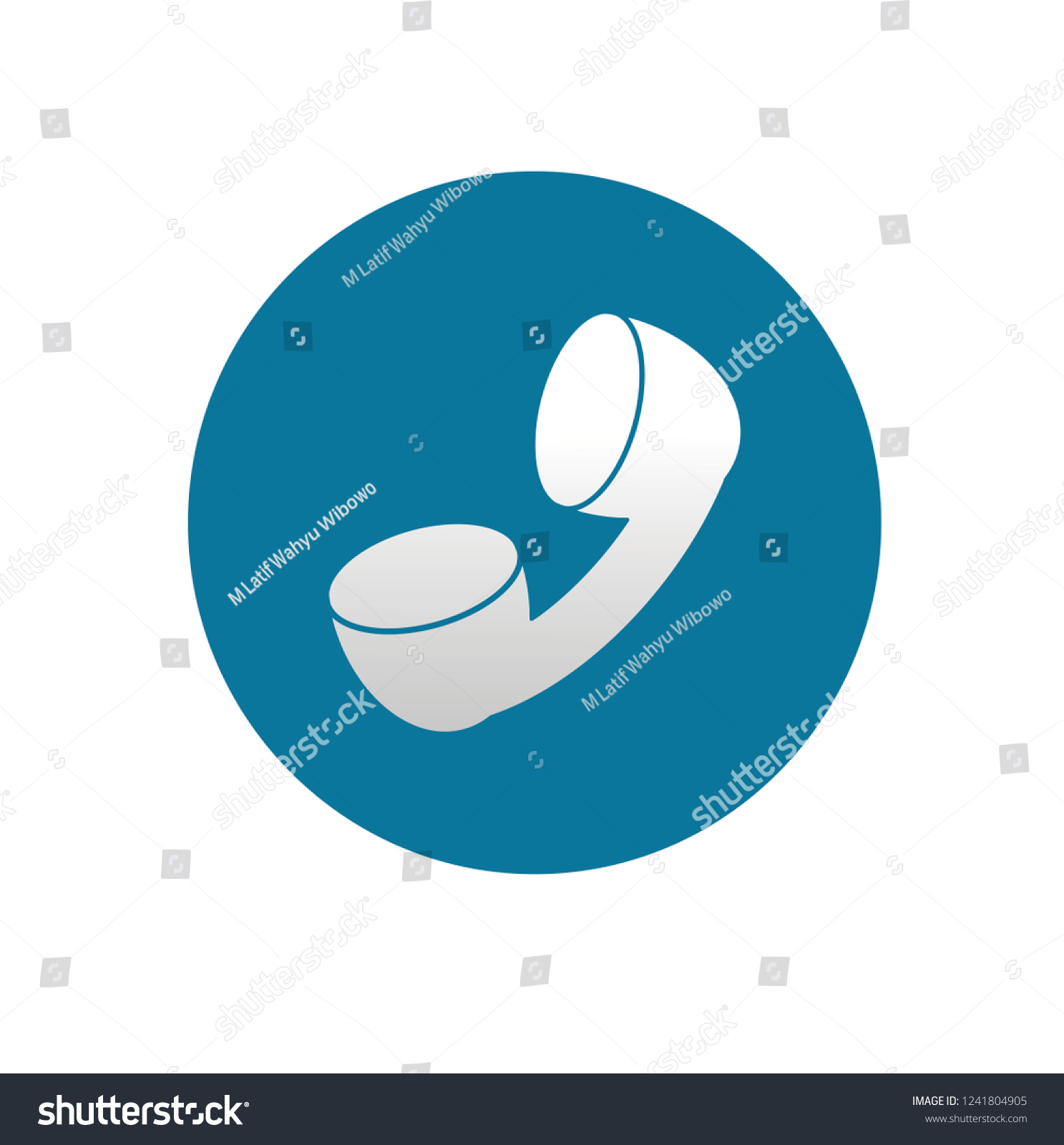 Telephone Symbol Vector Stock Vector (Royalty Free) 1241804905 ...