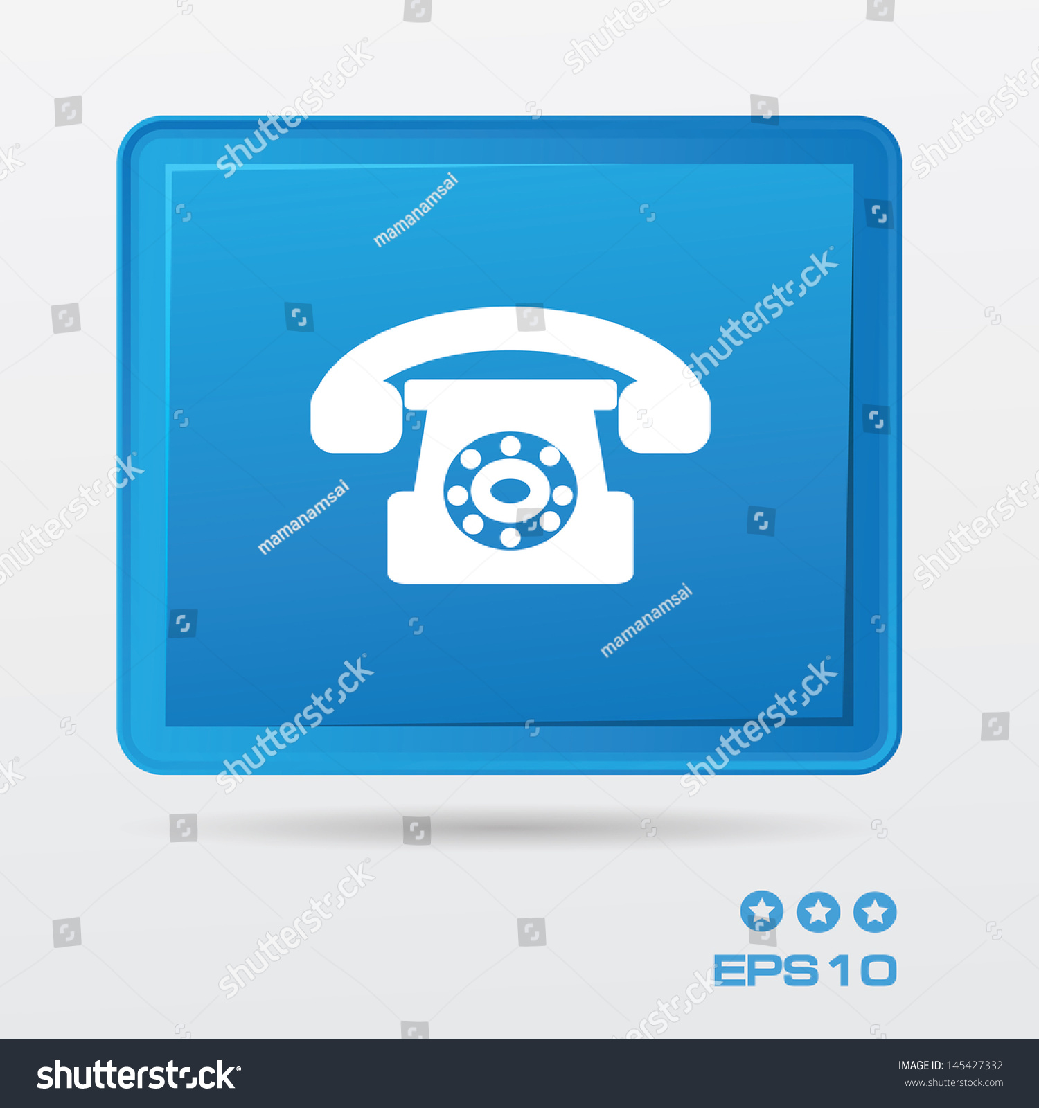 Telephone Symbolvector Stock Vector (Royalty Free) 145427332 | Shutterstock