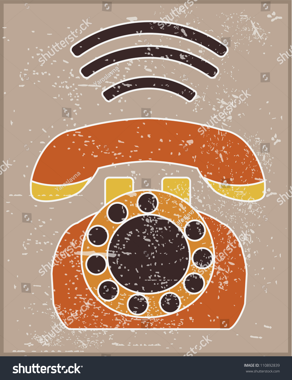 Telephone Vector Stock Vector (Royalty Free) 110892839 | Shutterstock