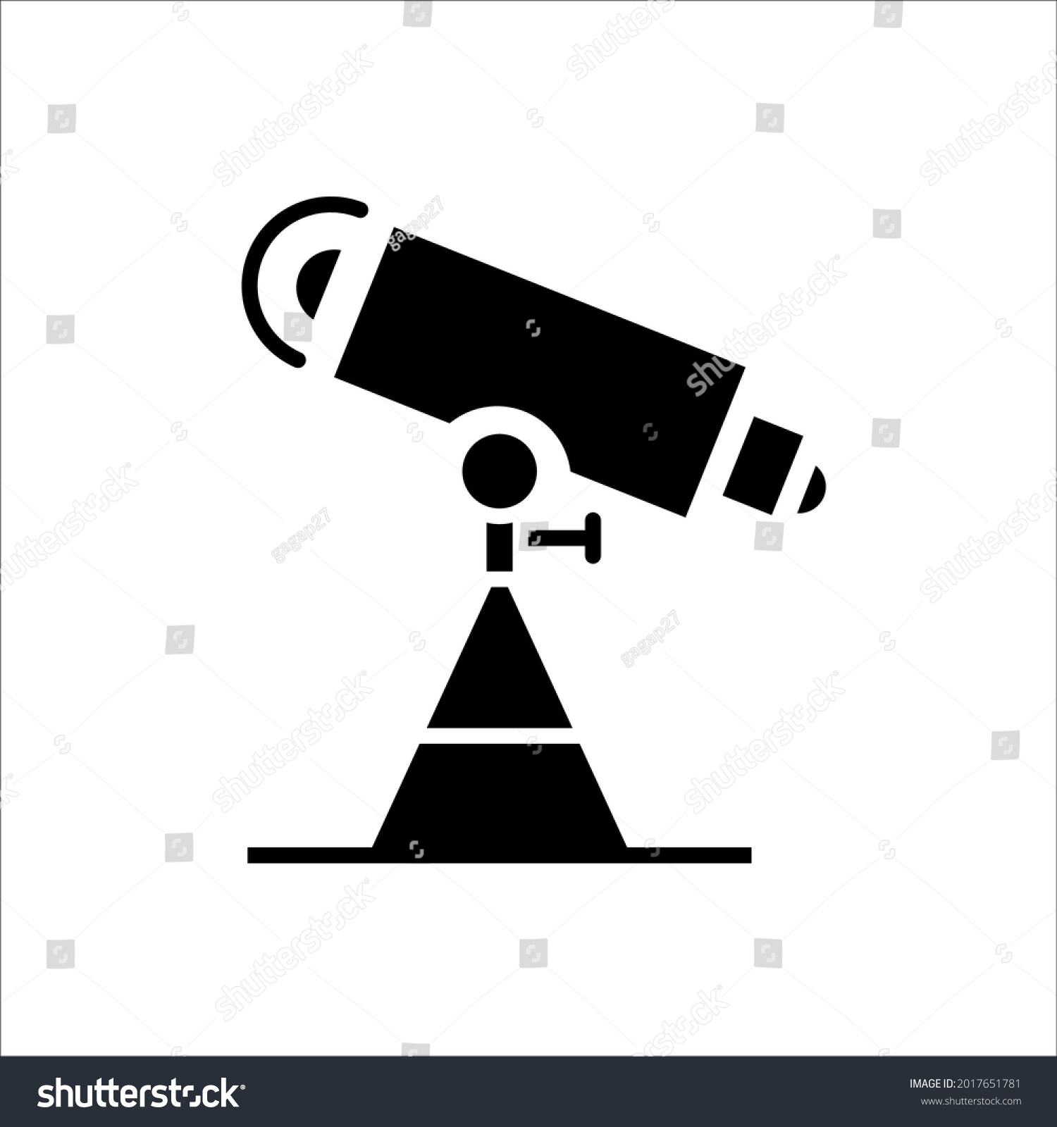 Telescope Icons Symbol Vector Elements Infographic Stock Vector ...