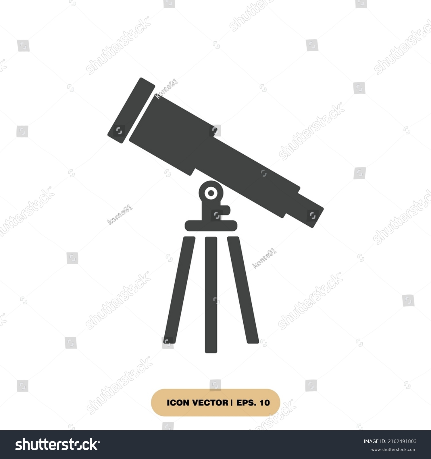 Telescope Icons Symbol Vector Elements Infographic Stock Vector ...