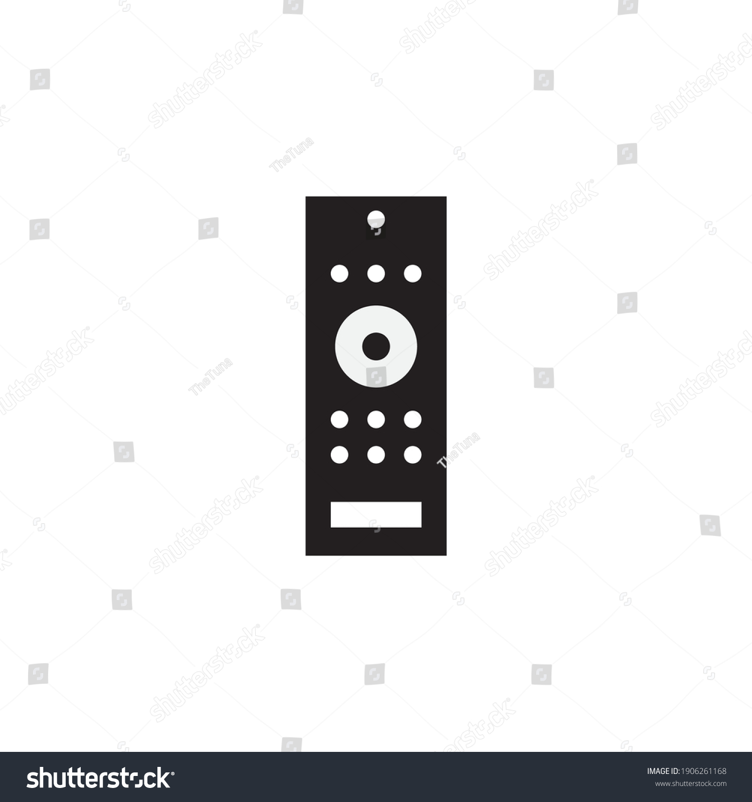 Television Remote On Background Vector Drawing Stock Vector (Royalty ...