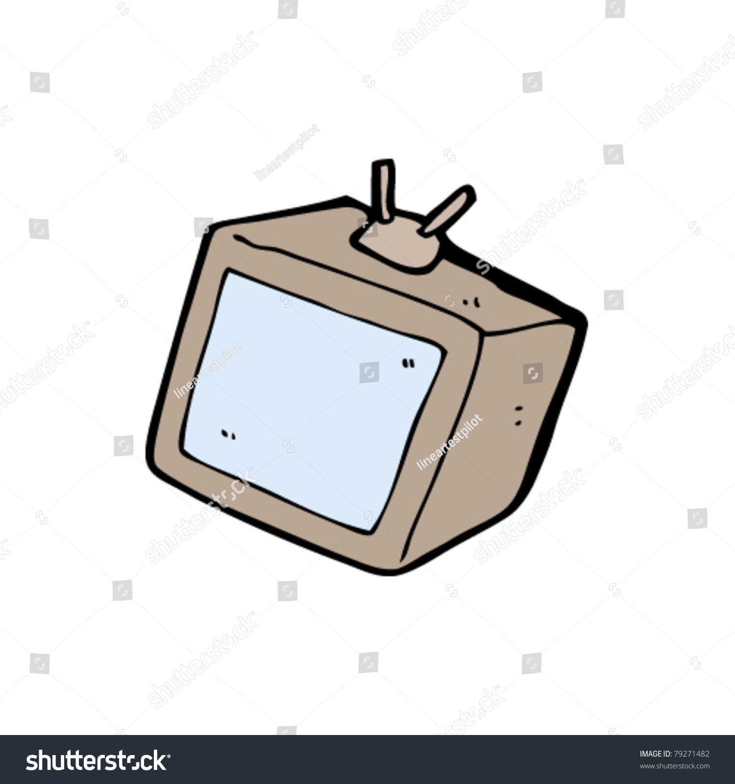 Television Screen Cartoon Stock Vector (Royalty Free) 79271482