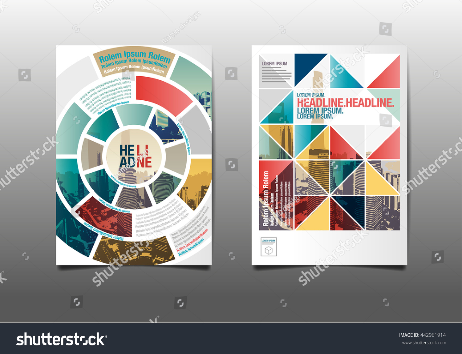 Template Design Abstract Modern Backgrounds Stock Vector (Royalty Free ...