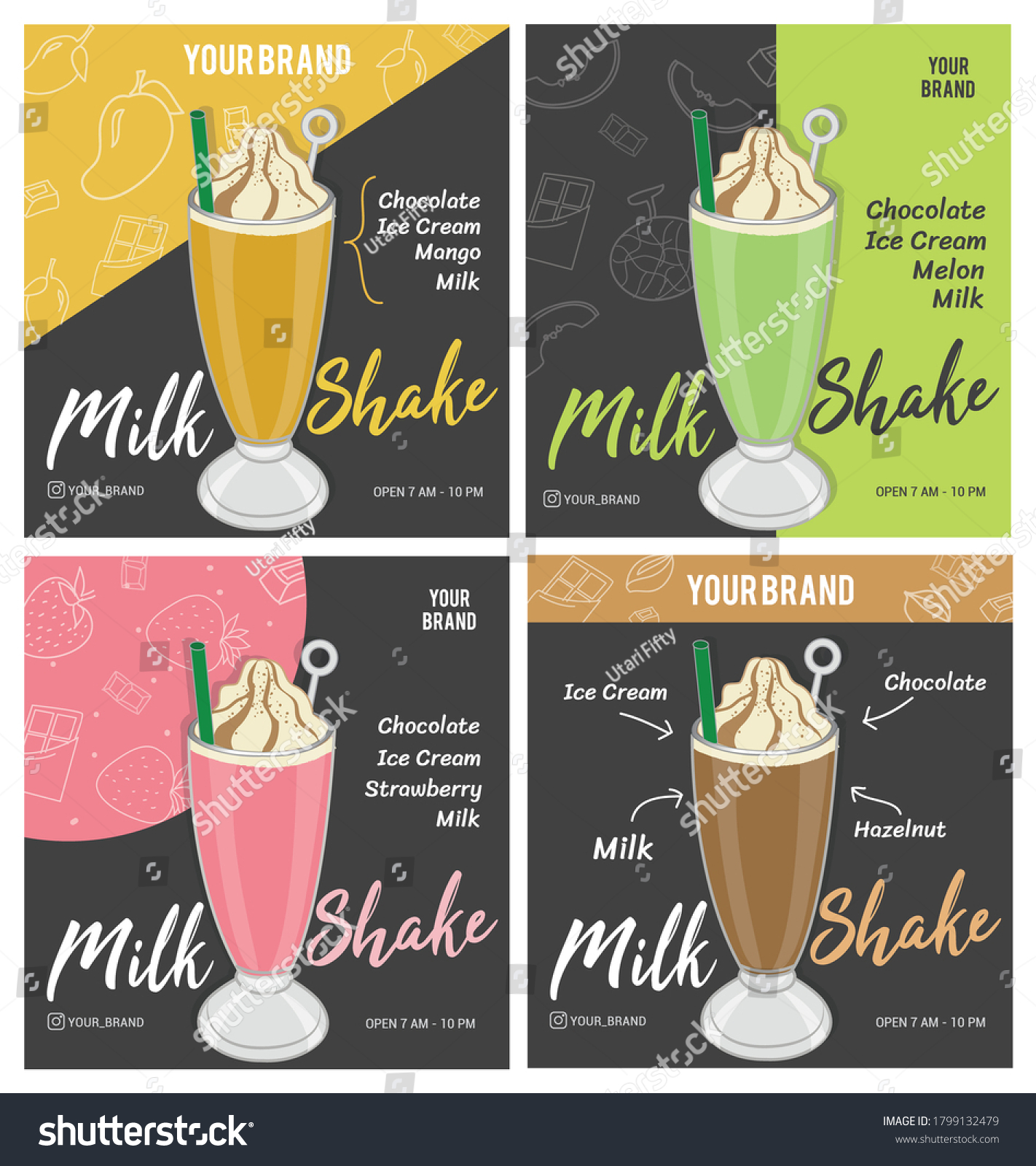816 imagens de Milkshake flyer Imagens, fotos stock e vetores ...
