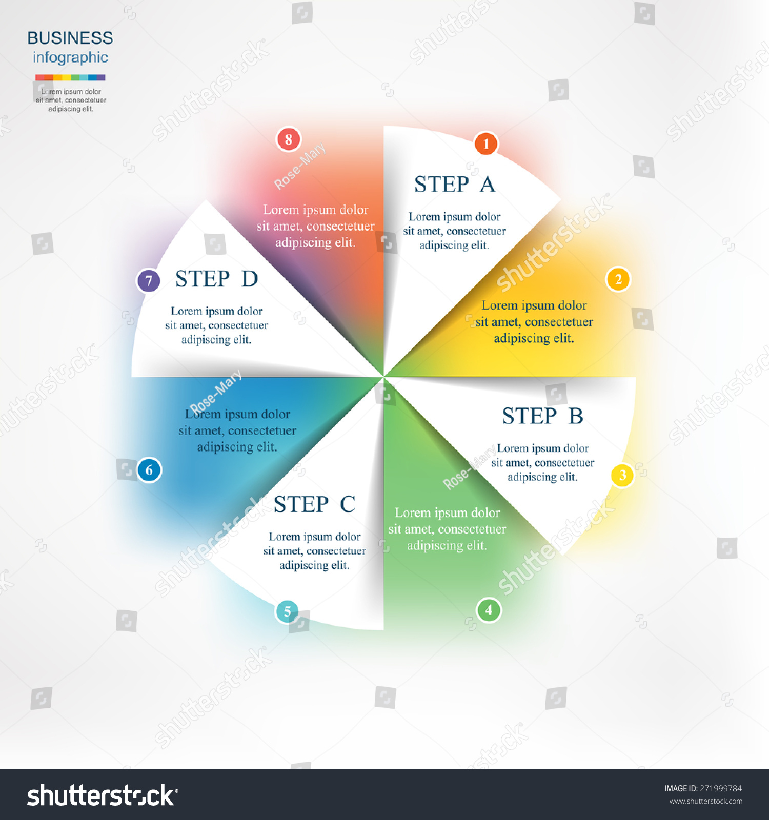 Template Cycle Diagram Graph Presentation Round Stock Vector (Royalty ...