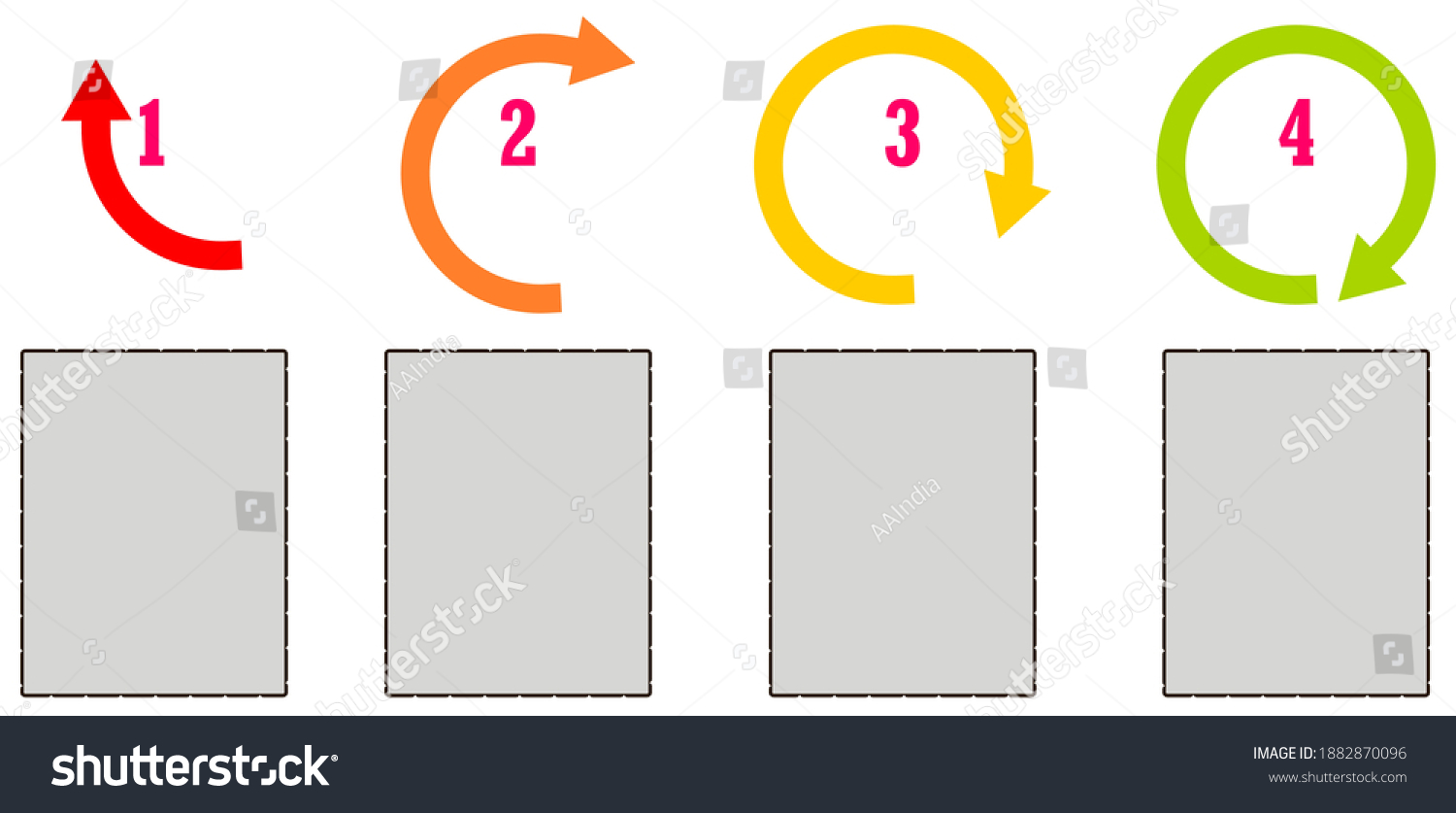 Template Writing Process Steps Using Loops Stock Vector (Royalty Free ...
