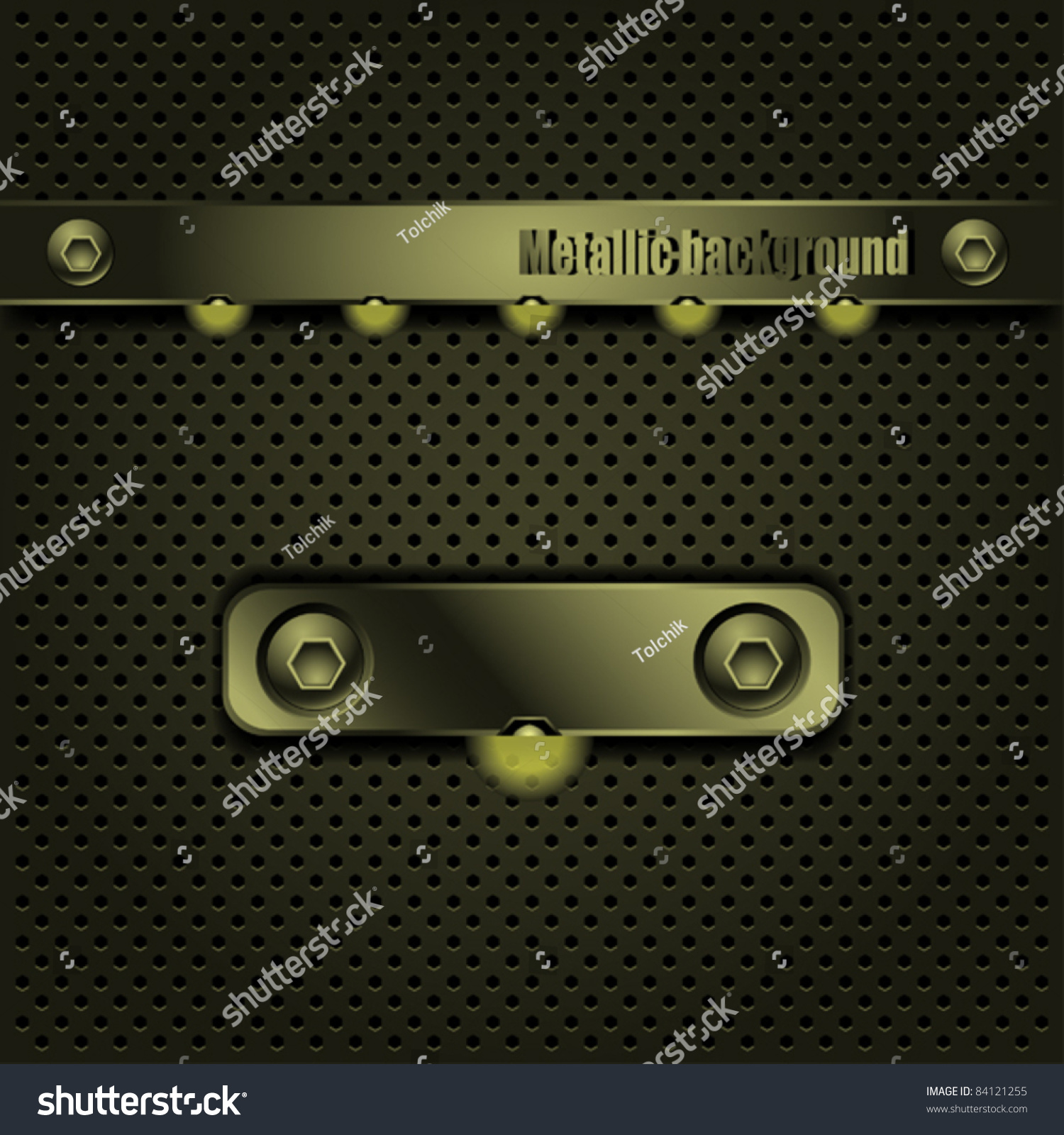 Template Metallic Backlit Background Vector Illustration Stock Vector ...