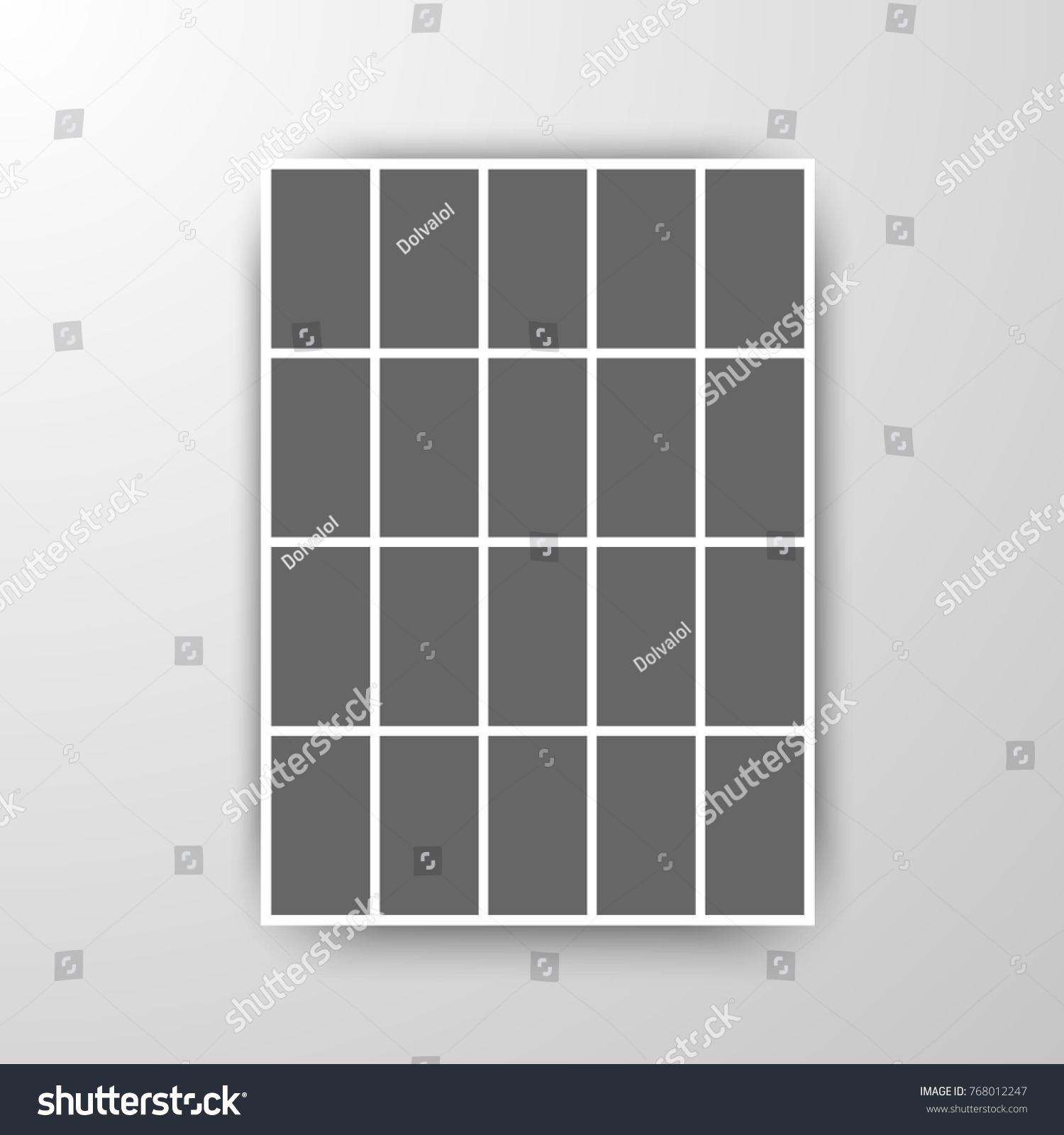 Templates Collage Frames Photo Illustration Vector Stock Vector ...