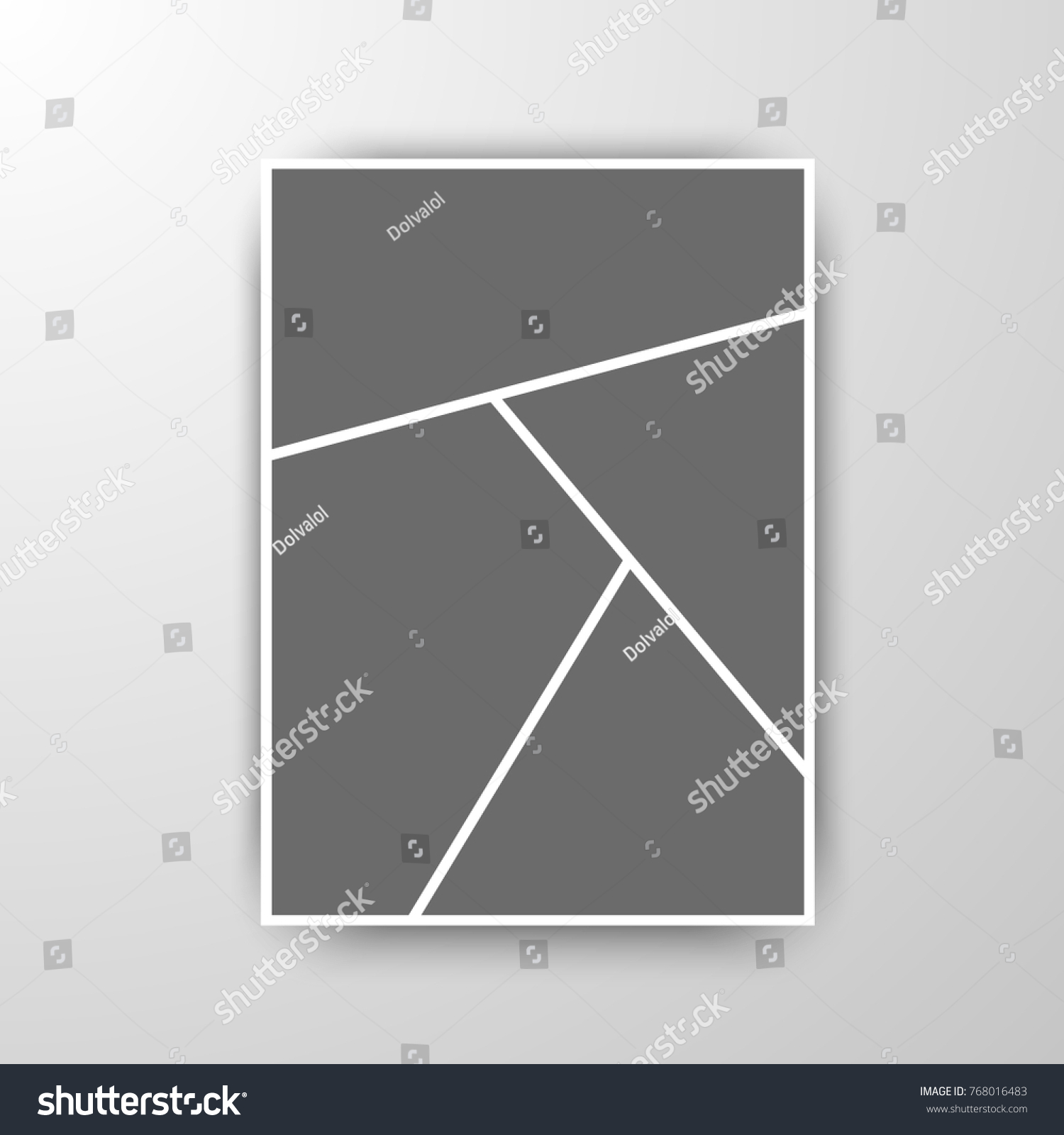 Plantillas marcos de collage para foto: vector de stock (libre de ...