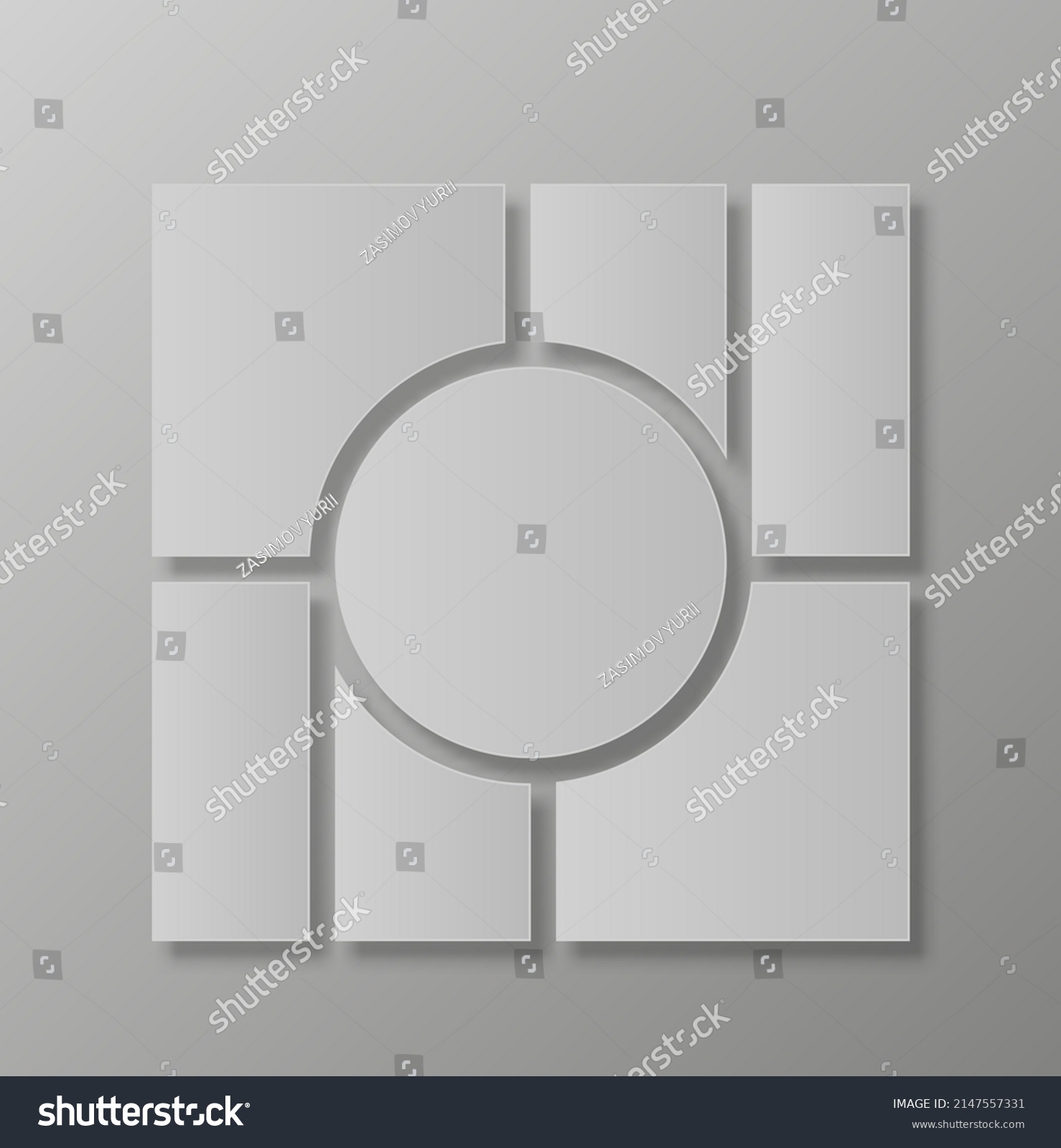 Templates Collage Frames Photographs Drawings Illustrations Stock ...