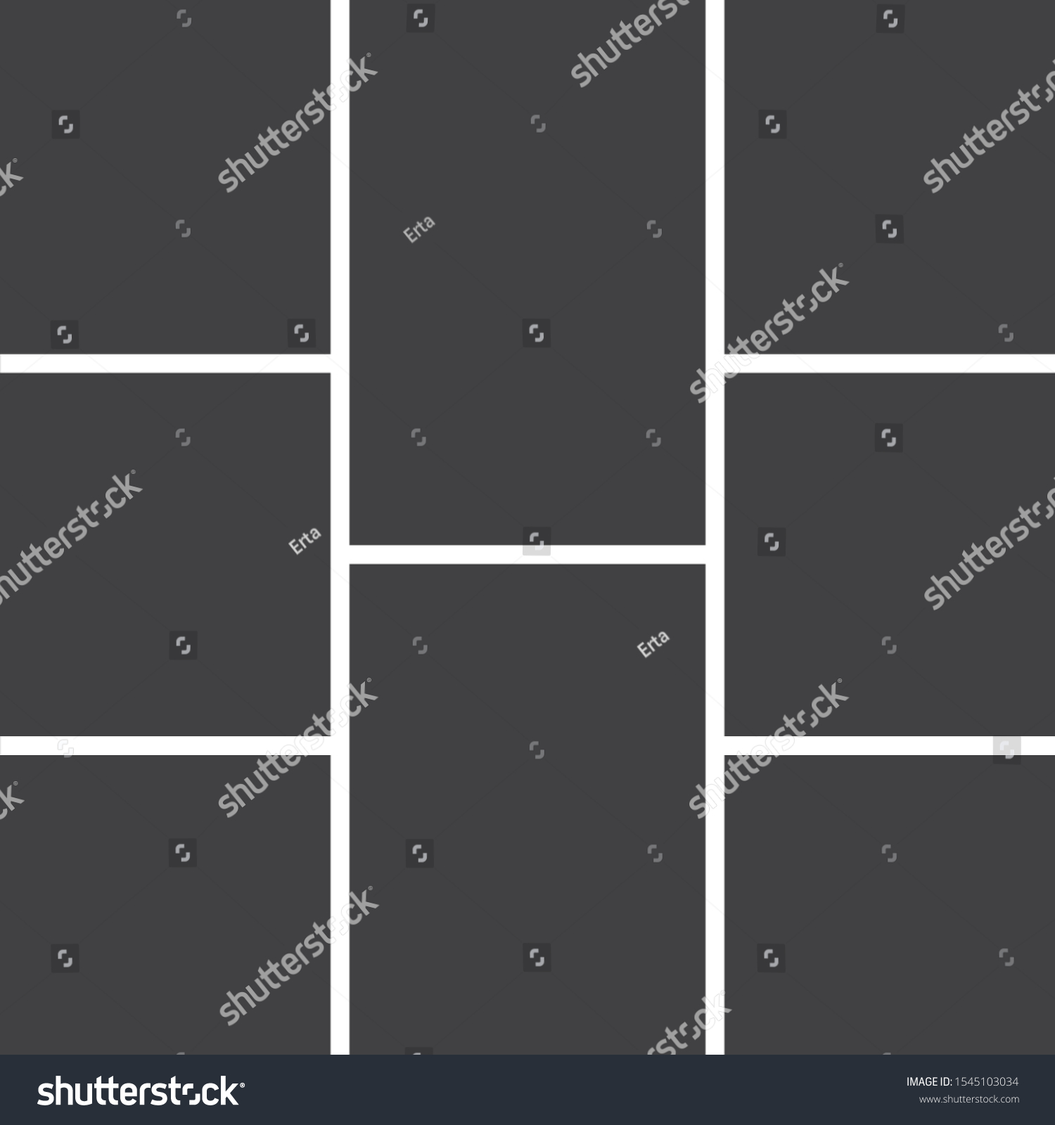 Templates Frames Photos Vector Illustration Stock Vector (Royalty Free ...