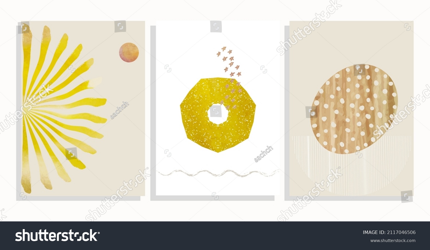 Templates Sun Rays Organic Shapes Vector 库存矢量图（免版税）2117046506 ...