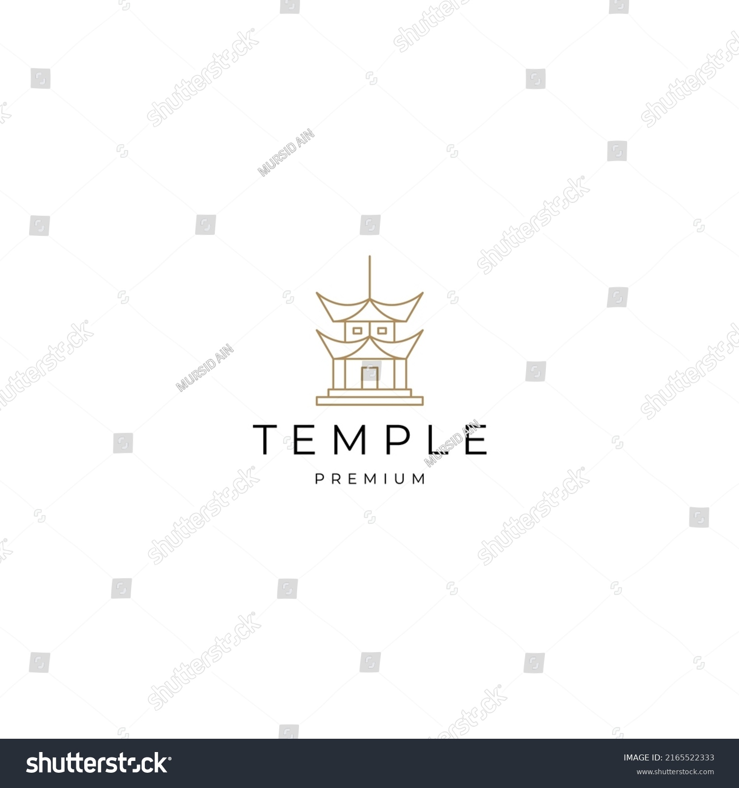Temple Logo Icon Design Template Stock Vector (Royalty Free) 2165522333 ...