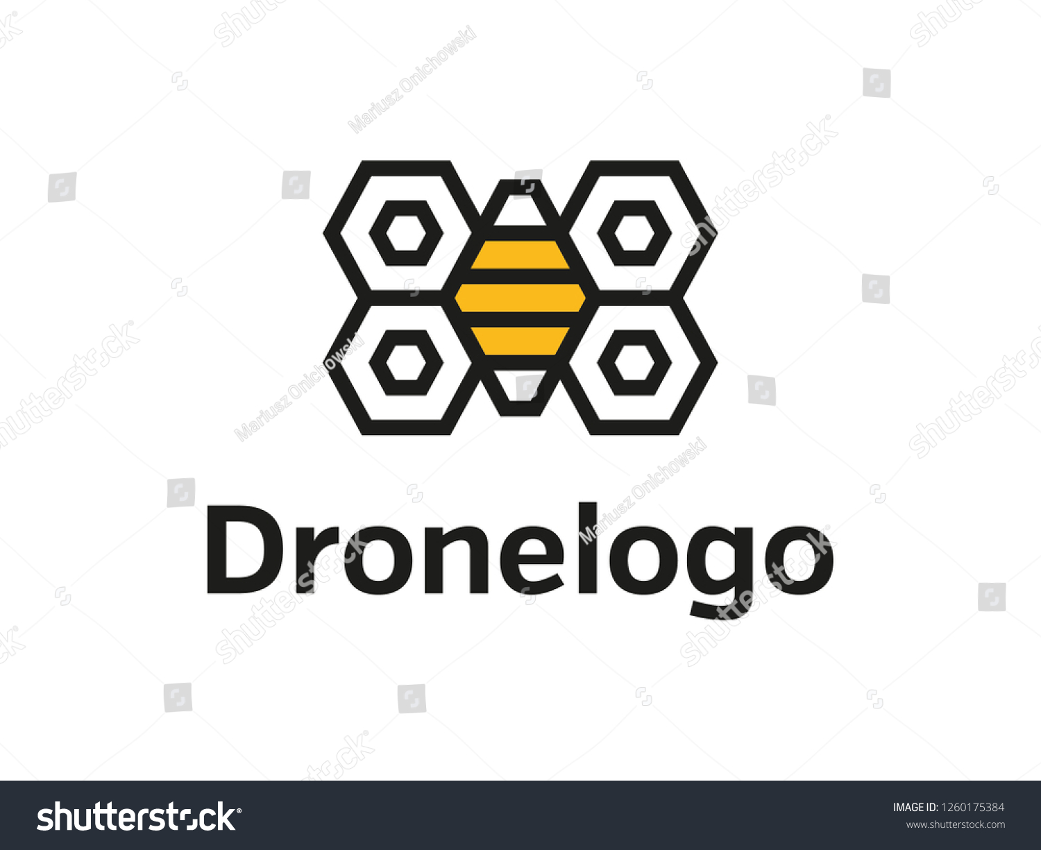 Templete Drone Logo Drone Icon Abstract Stock Vector (Royalty Free ...