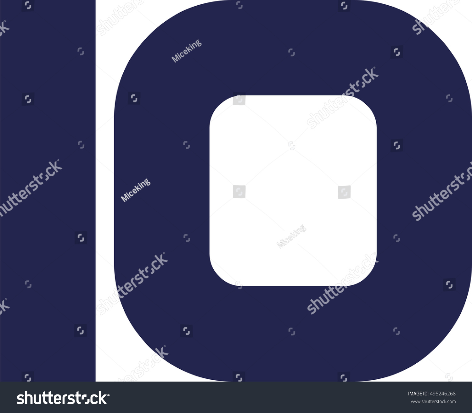 Ten Fat Number Digit 10 Stock Vector (Royalty Free) 495246268 ...