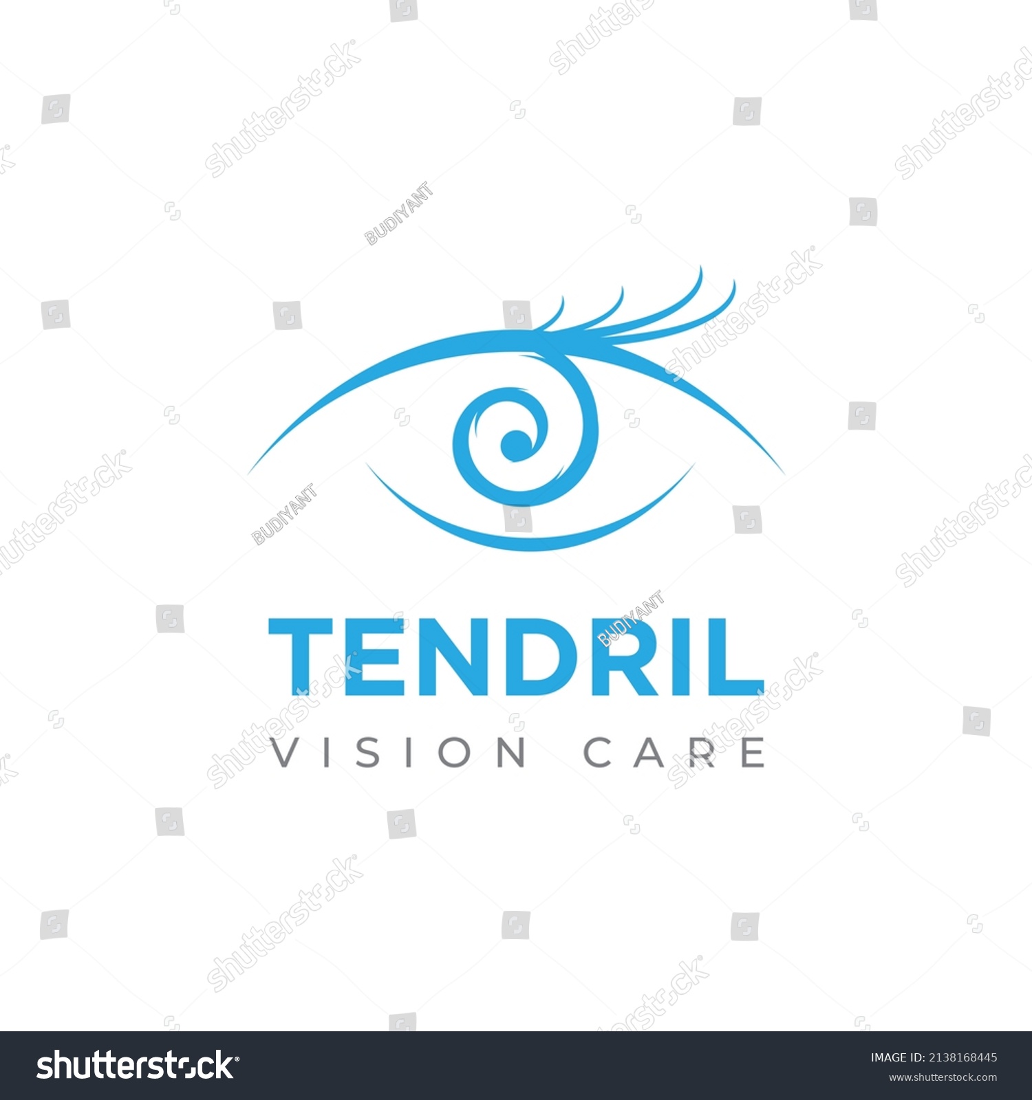 Tendril Vision Care Logo Creative Grass Stock Vector (Royalty Free ...